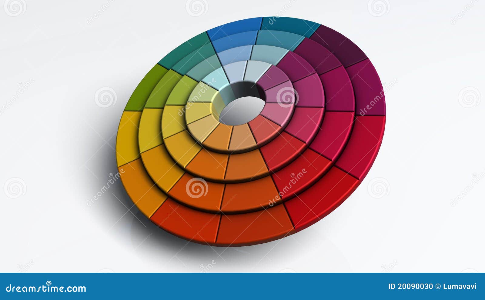 Color wheel stock illustration. Illustration of chart - 20090030