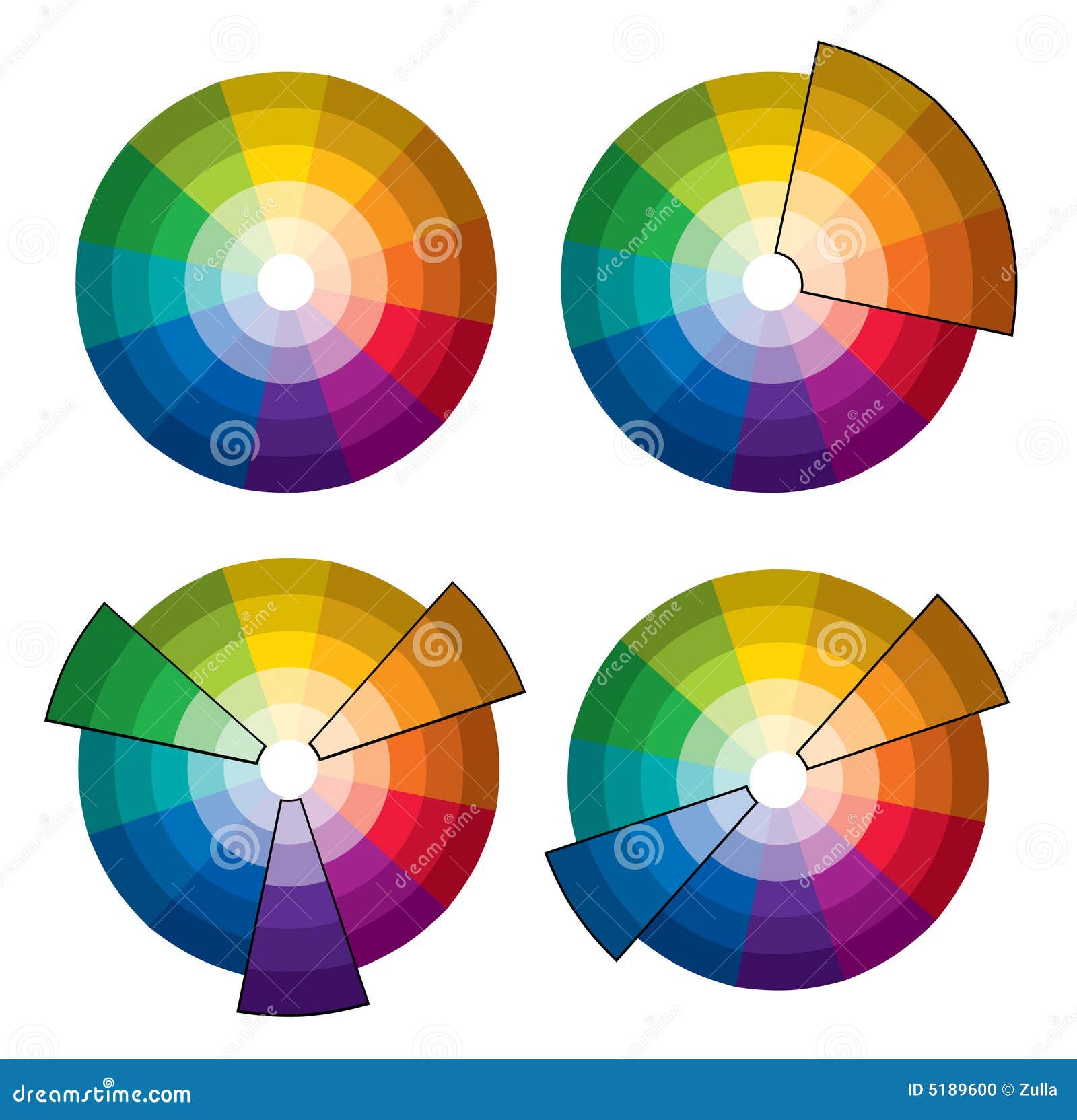 Color wheel stock vector. Illustration of graphic, macro - 5189600