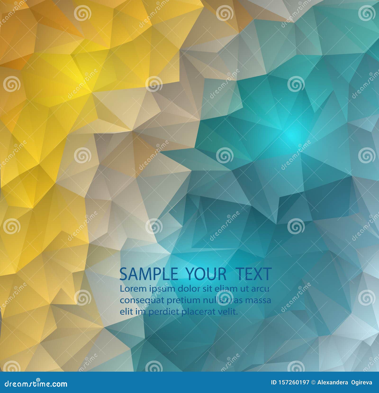 Color Wheel Abstract Geometric Rumpled Triangular Background Low Poly ...
