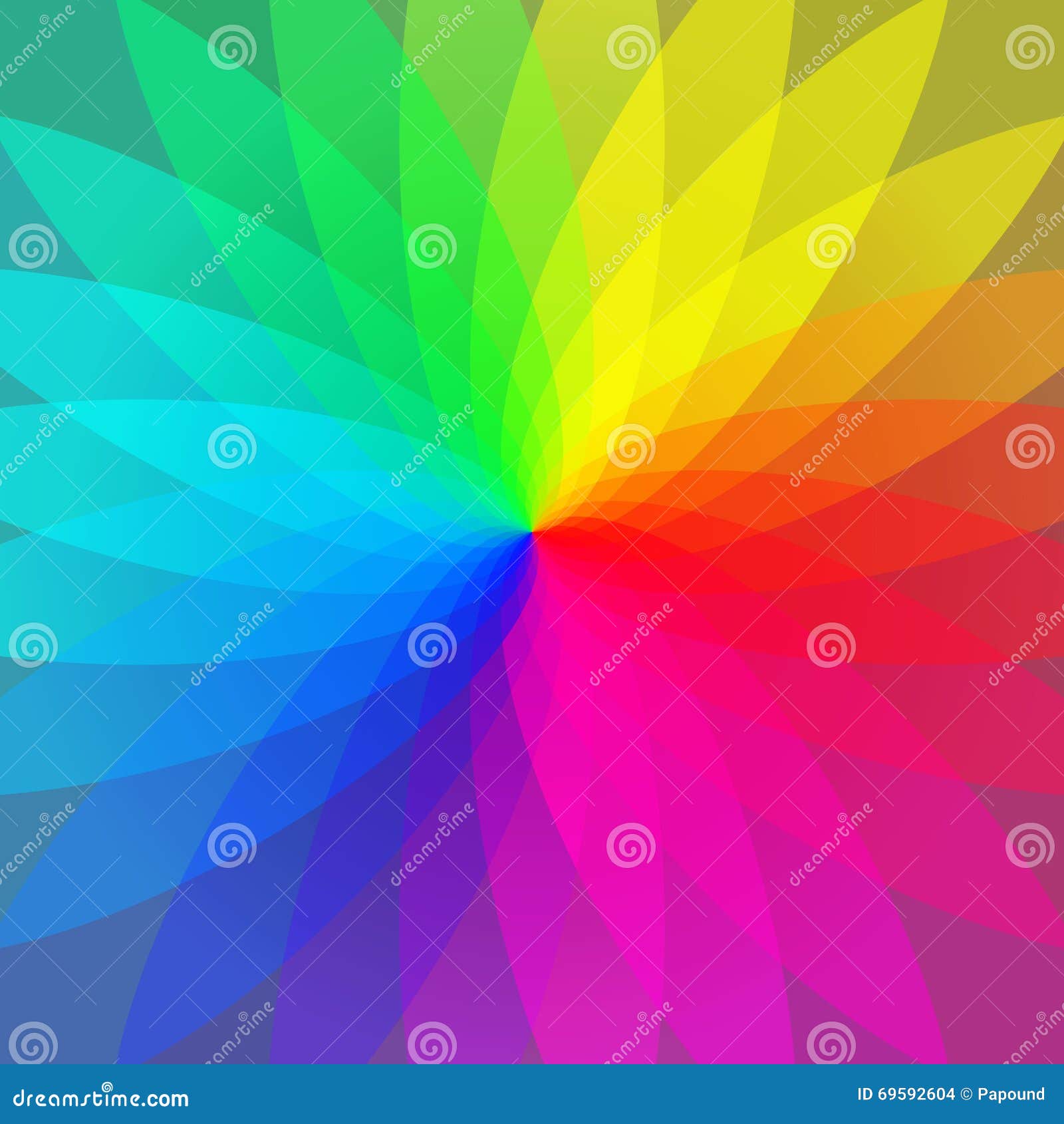Color Wheel Abstract Geometric Stripes Background Stock Vector ...