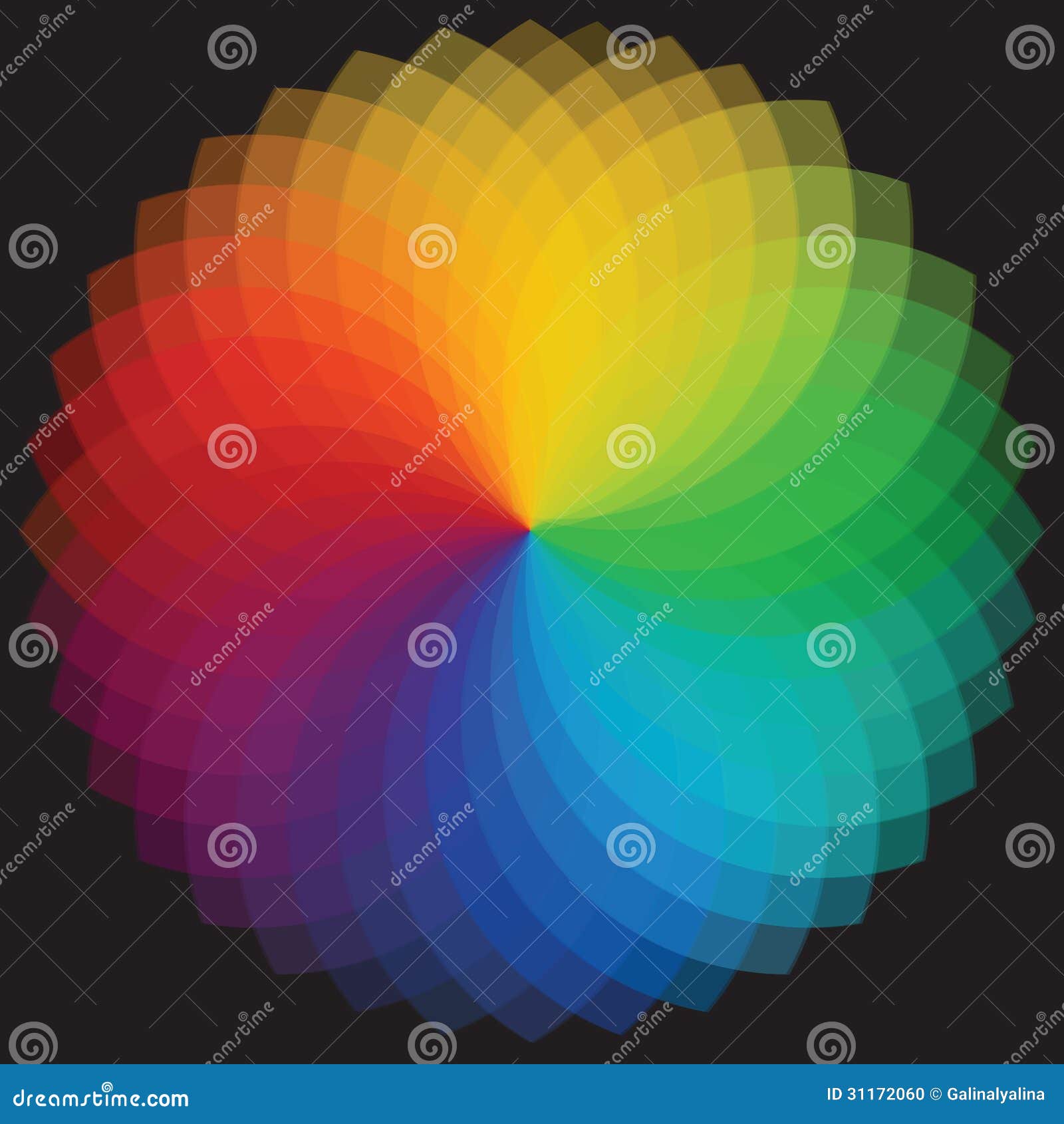 Color Wheel Background. Vector Illustration Stock Vector - Illustration ...