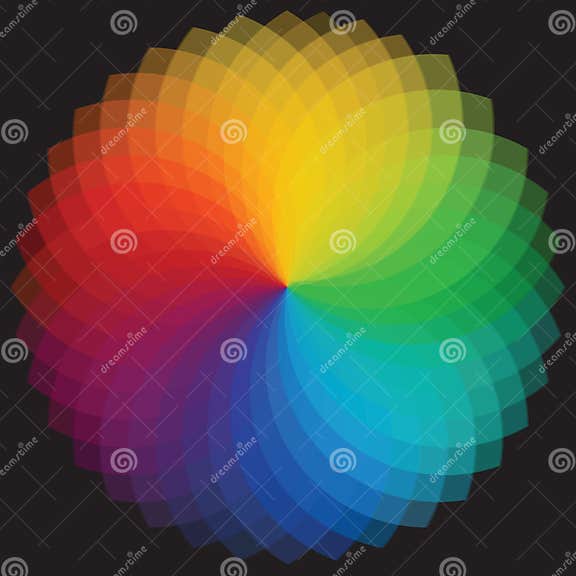 Color Wheel Background. Vector Illustration Stock Vector - Illustration ...