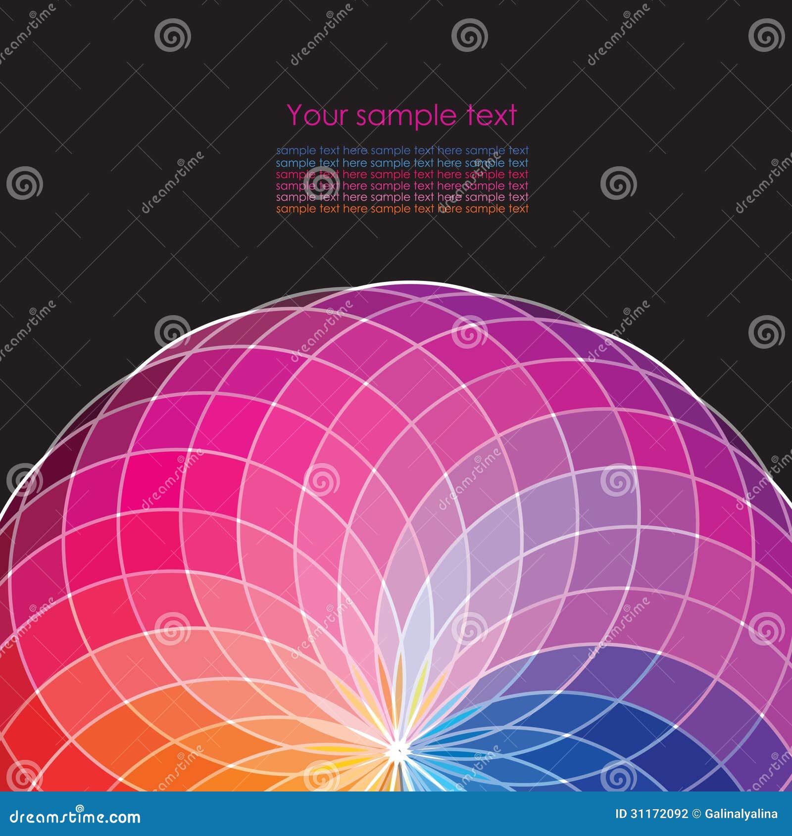 Color Wheel Background. Vector Illustration Stock Vector - Illustration ...
