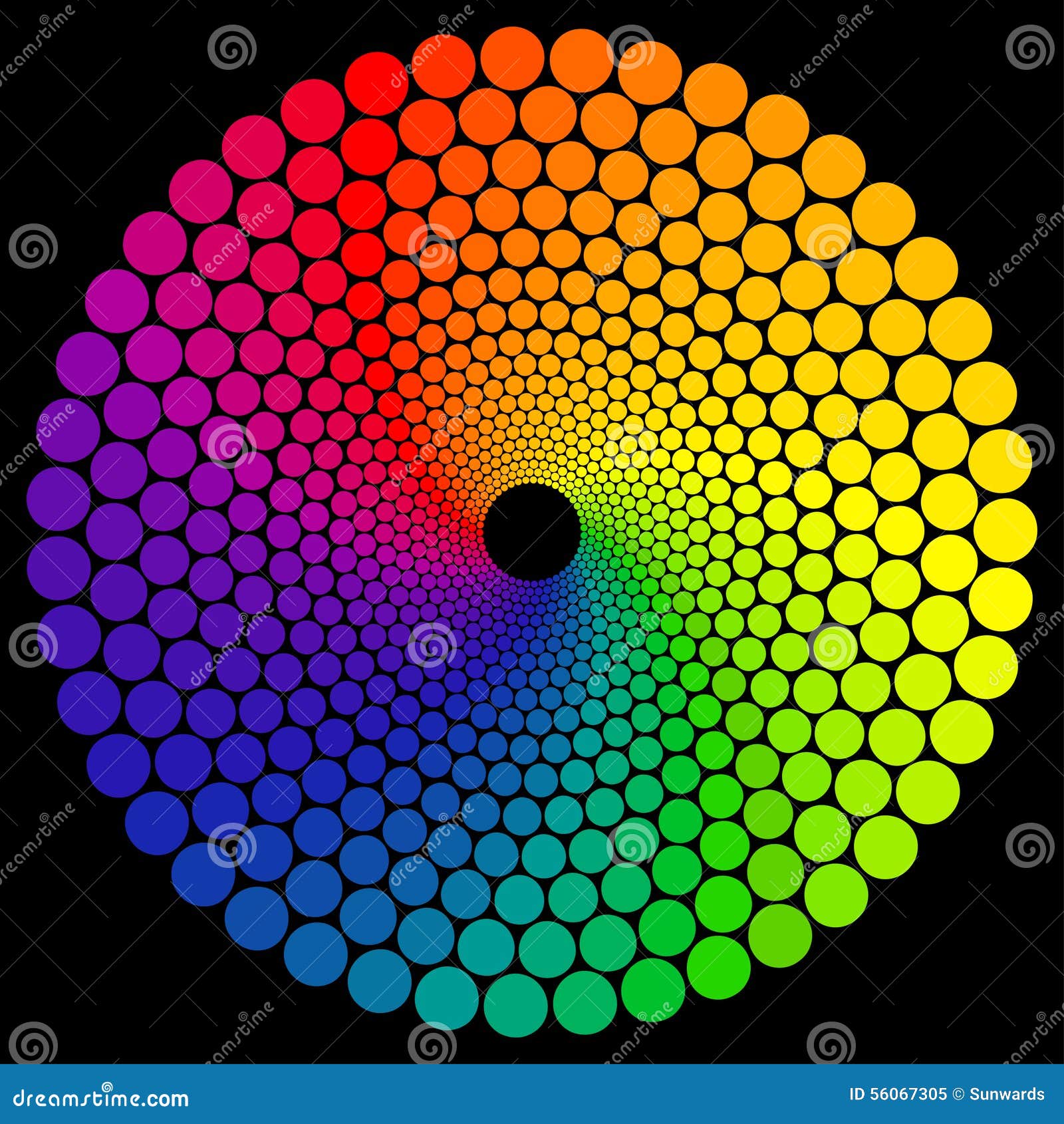 Color Wheel stock vector. Illustration of graphic, round - 56067305