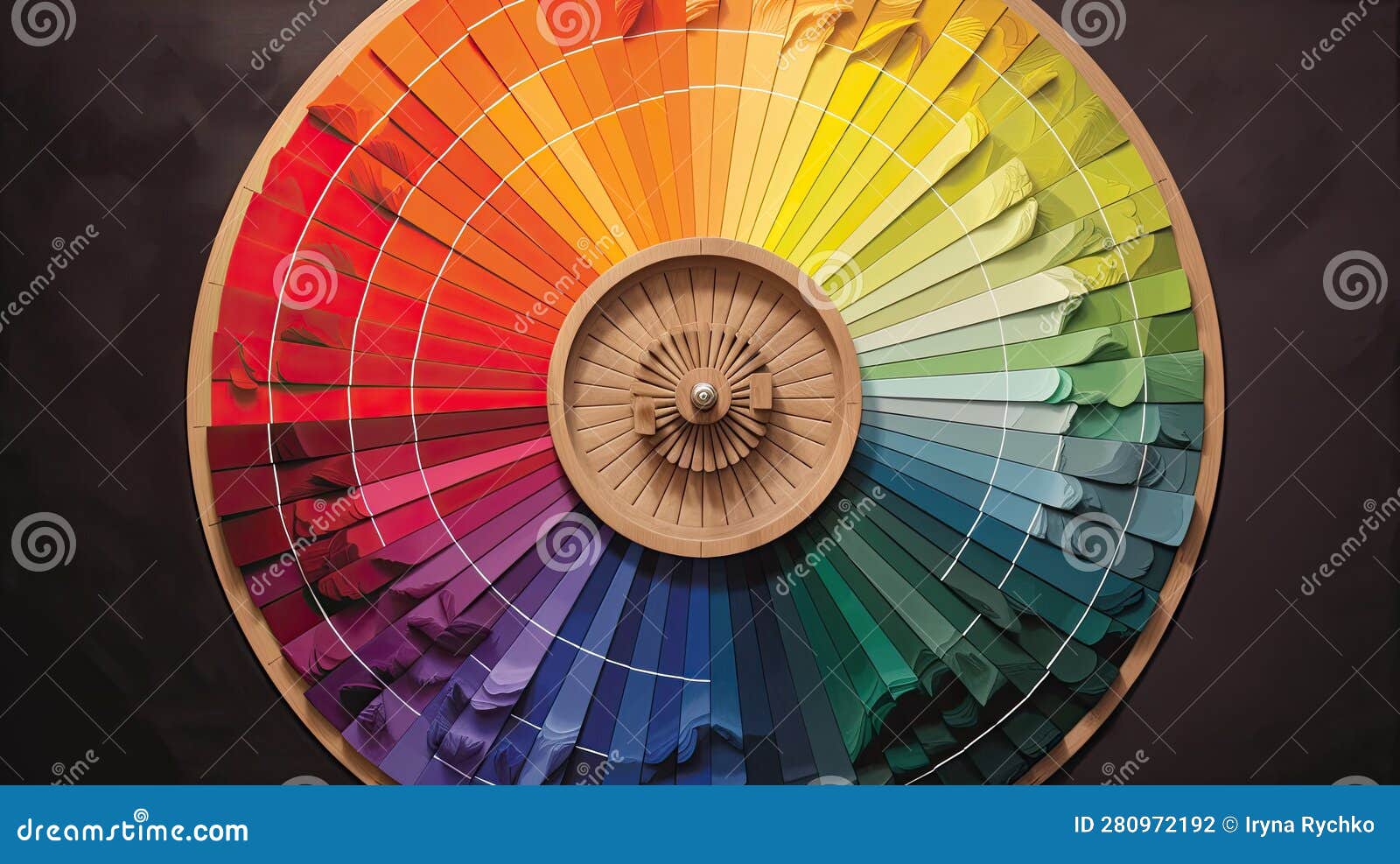 Color Wheel, Color Spectrum Swatch Samples, AI Generated Stock Photo ...