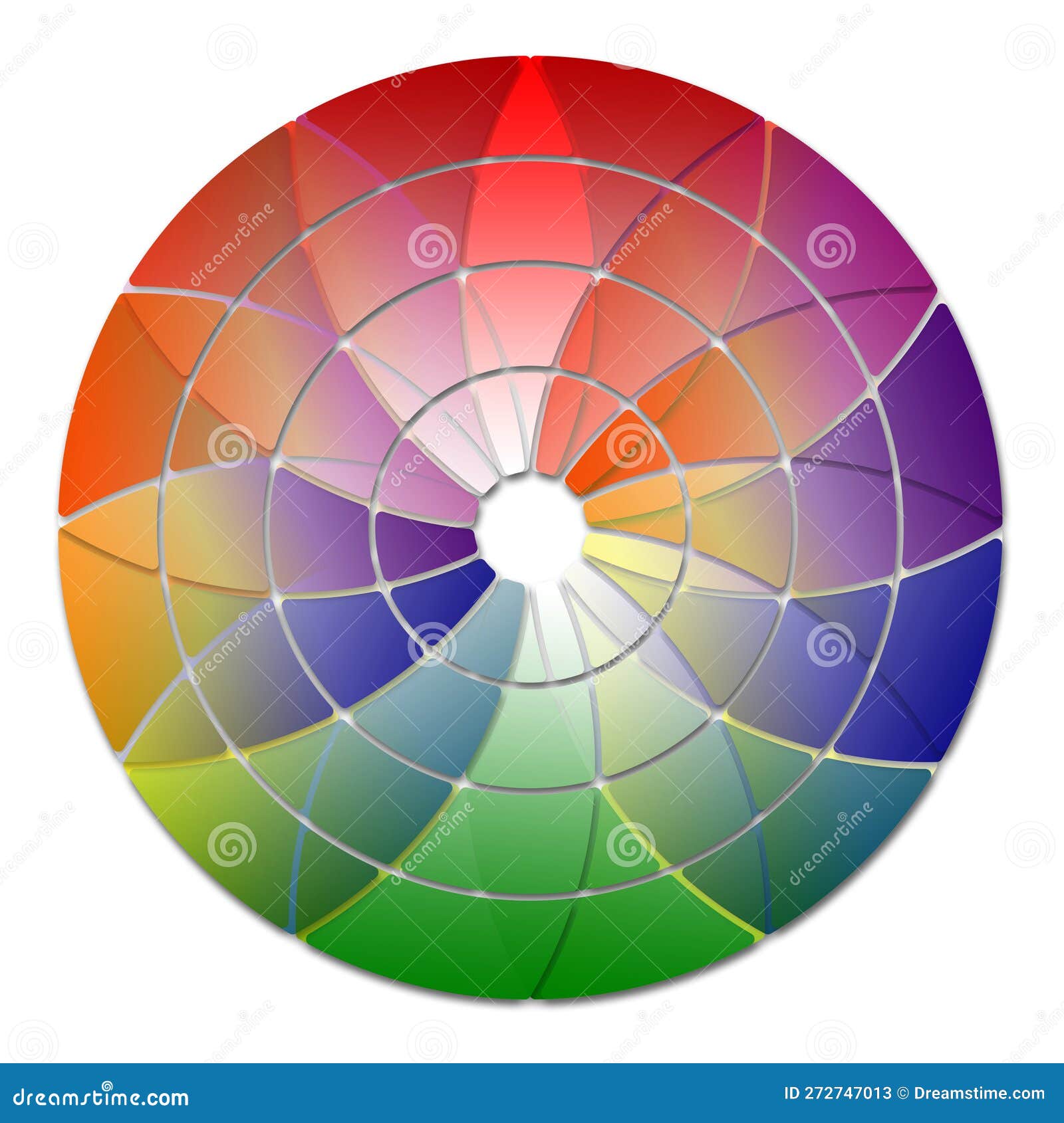 Color Wheel Concept on White Background Stock Image - Image of flower ...