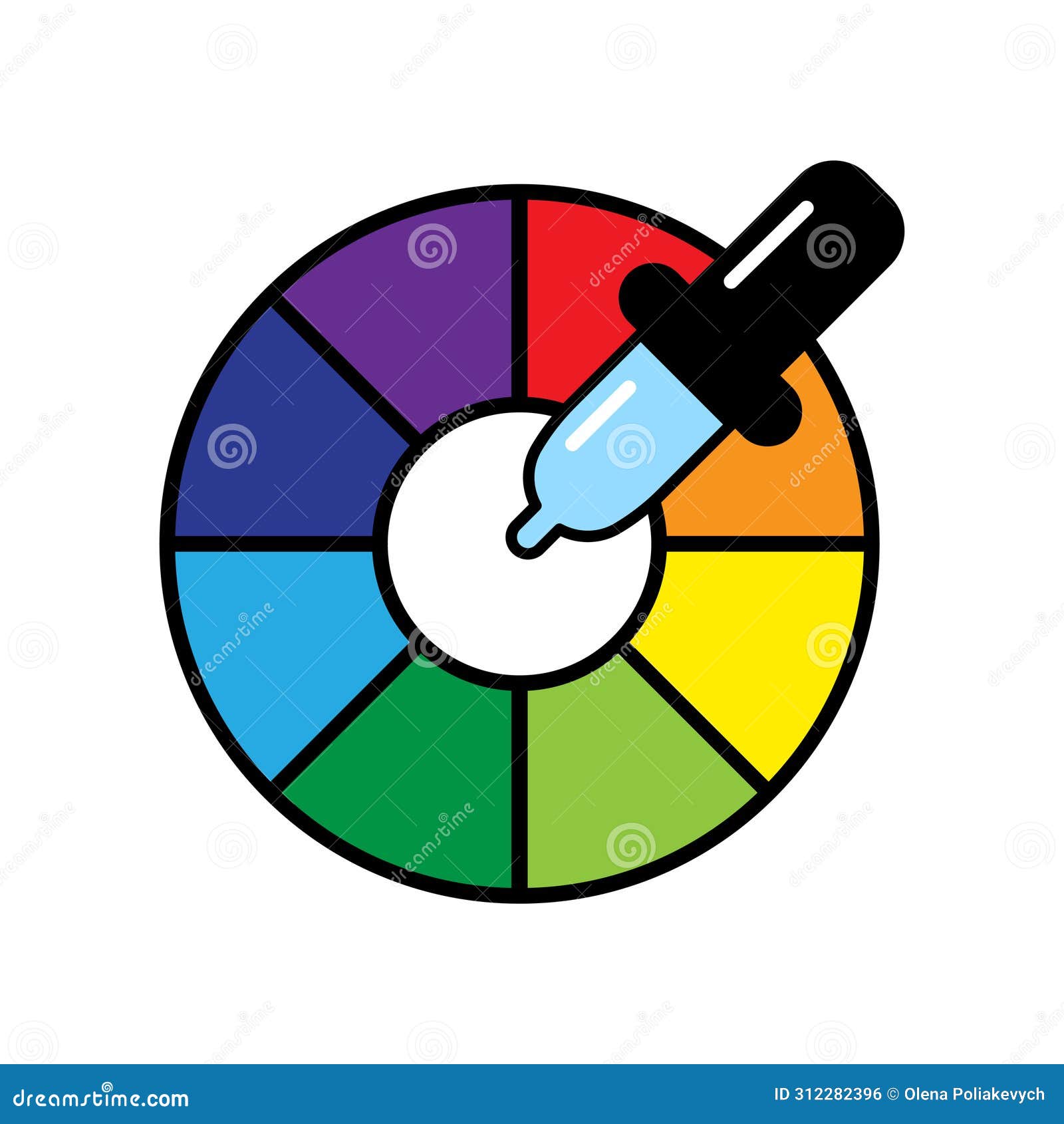 Color Wheel with Dropper. Digital Color Selection Tool. Graphic Design ... Color Wheel with Dropper. Digital Color Selection Tool. Graphic Design ...