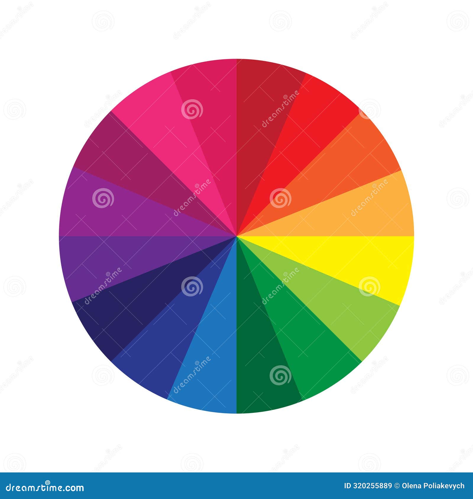 Color Wheel Icon. Bright Spectrum Vector. Circular Rainbow Illustration ...