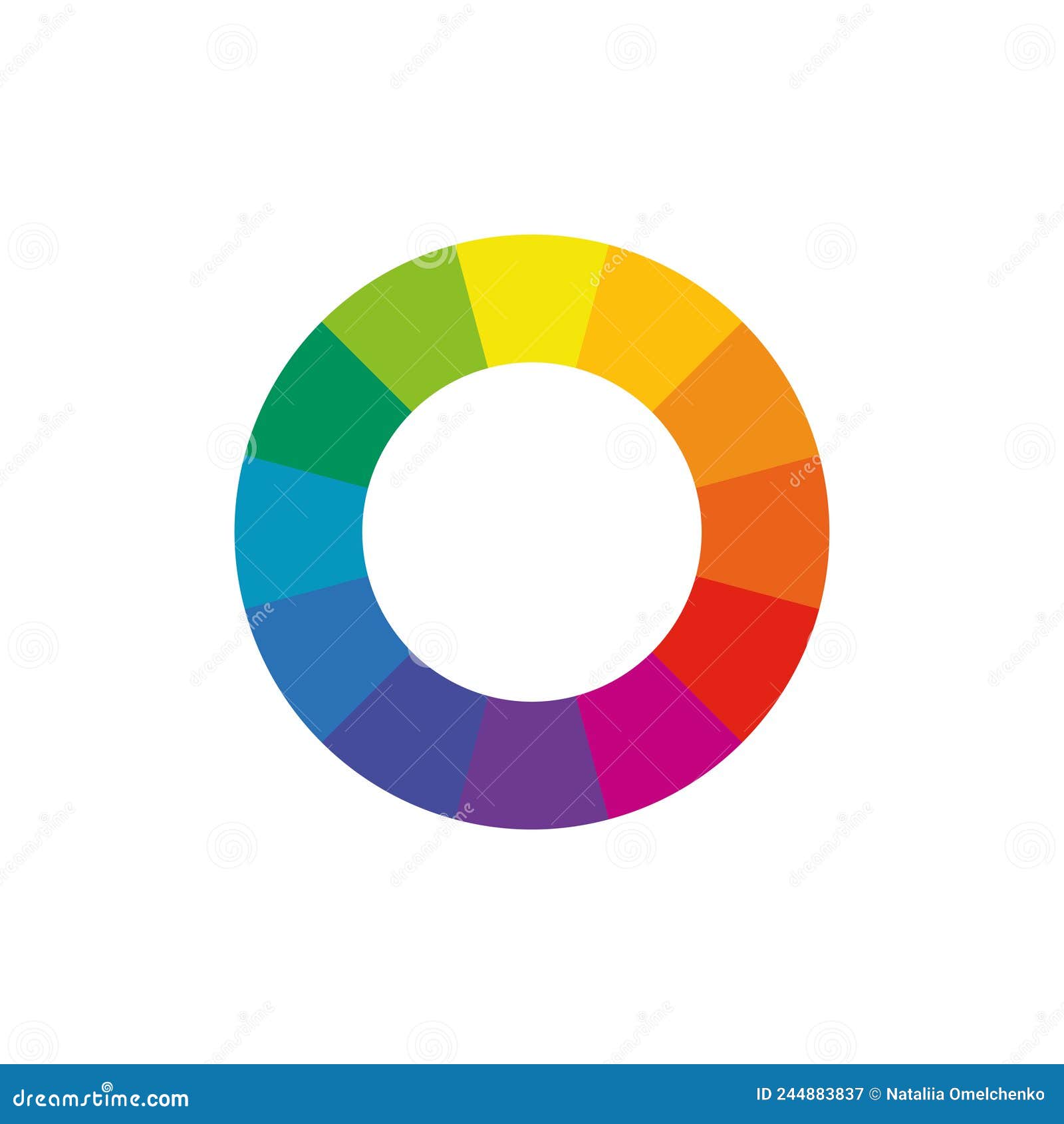 Color Wheel Icon Design on White Background Stock Vector - Illustration ...