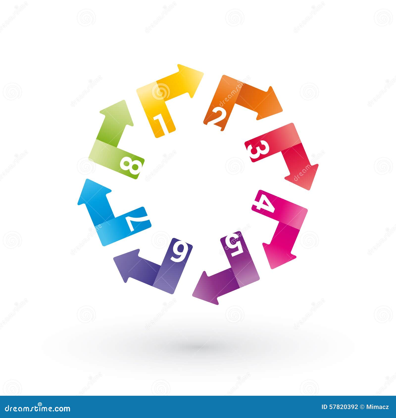 Color wheel stock vector. Illustration of spiral, presentation - 57820392