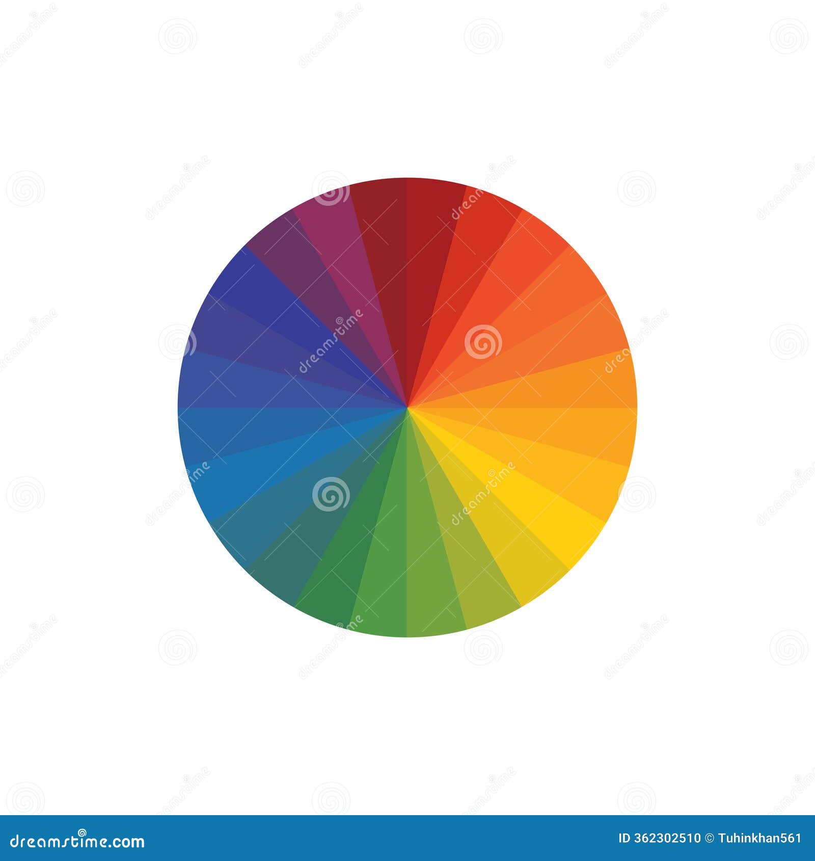Color Wheel Pallet Spectrum. Different Color Circle Stock Vector ...