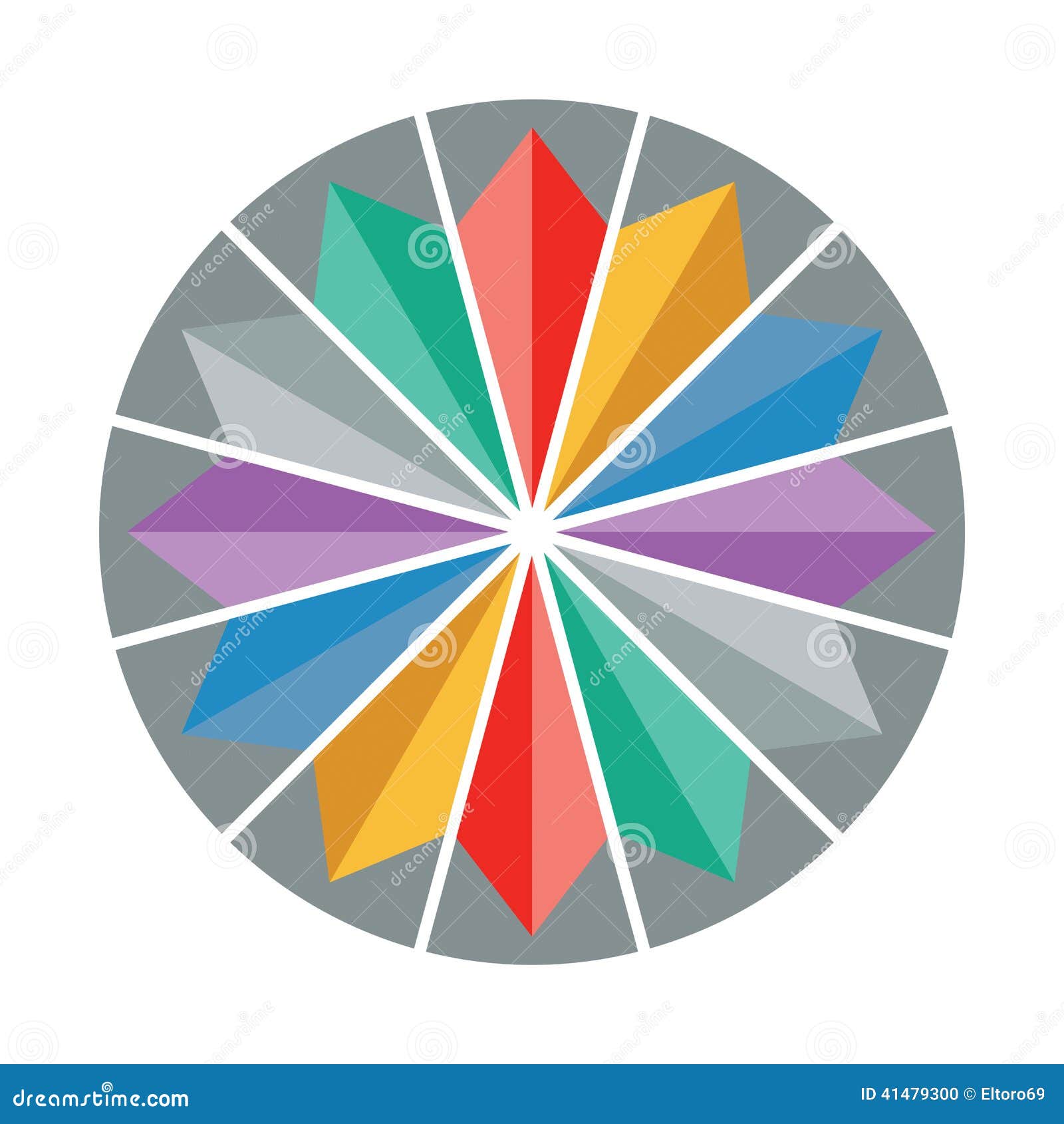 Color Wheel stock vector. Illustration of industrial - 41479300