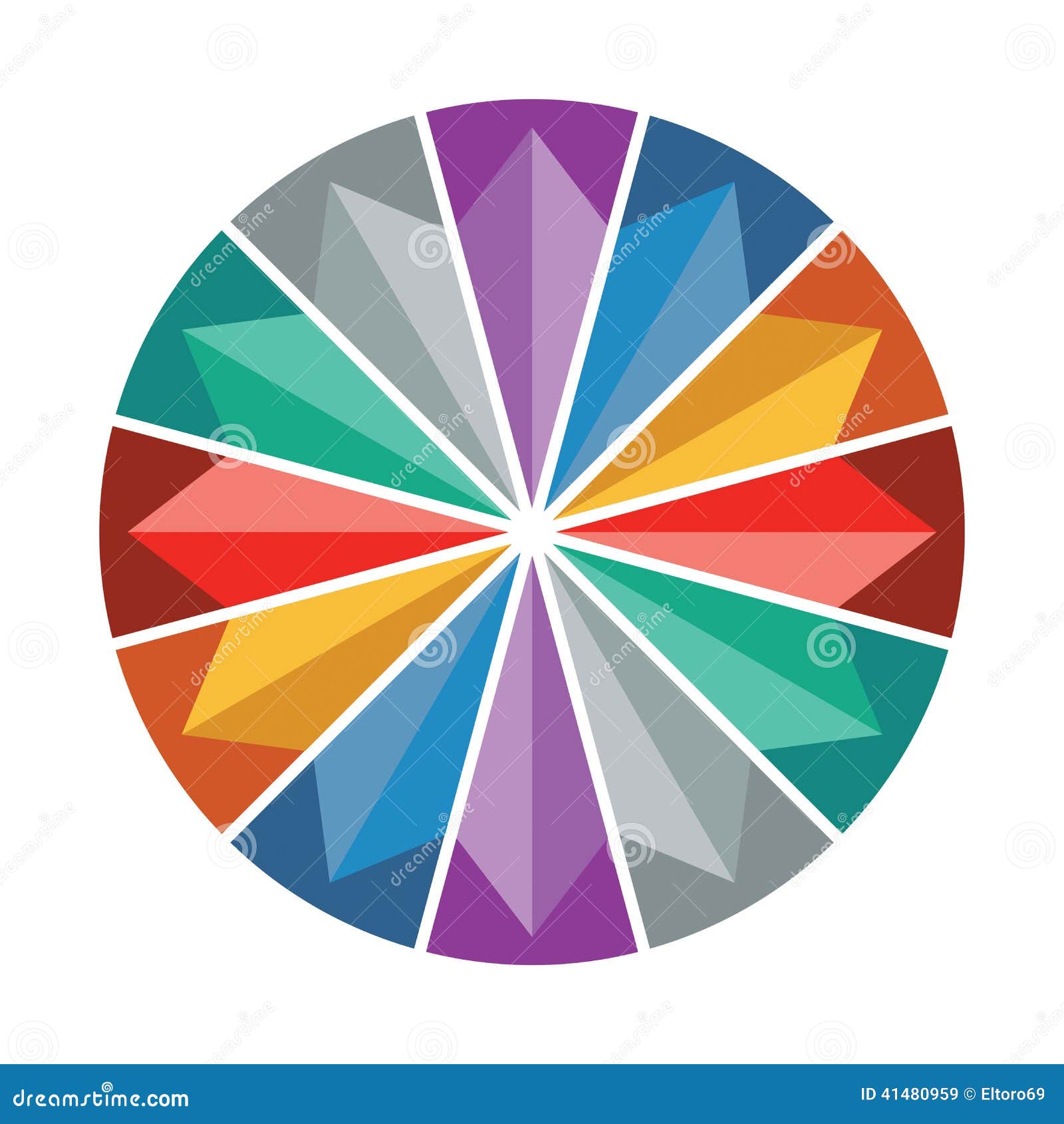 Color Wheel stock vector. Illustration of diagram, database - 41480959