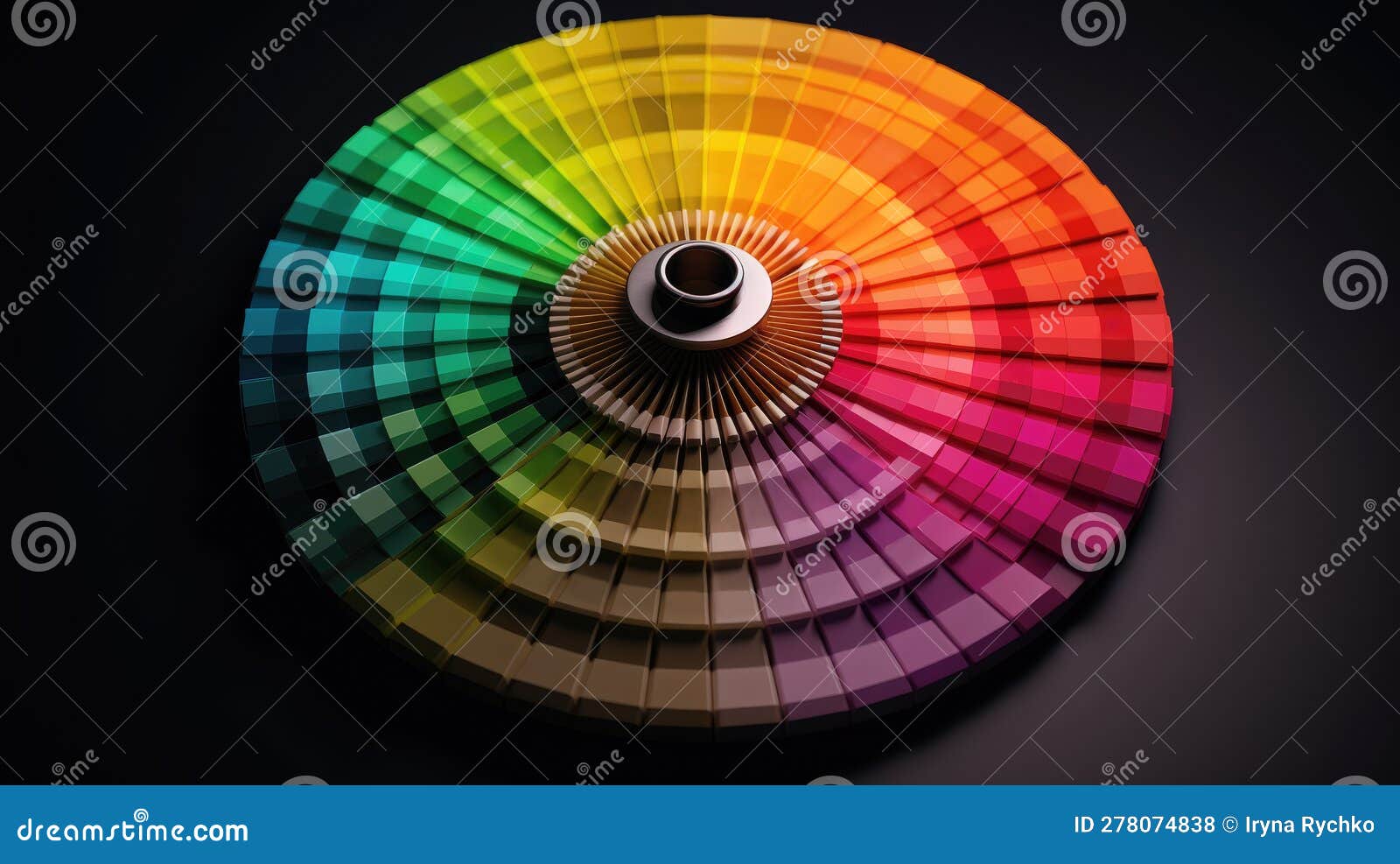 Color Wheel, Color Spectrum Swatch Samples, AI Generated Stock ...