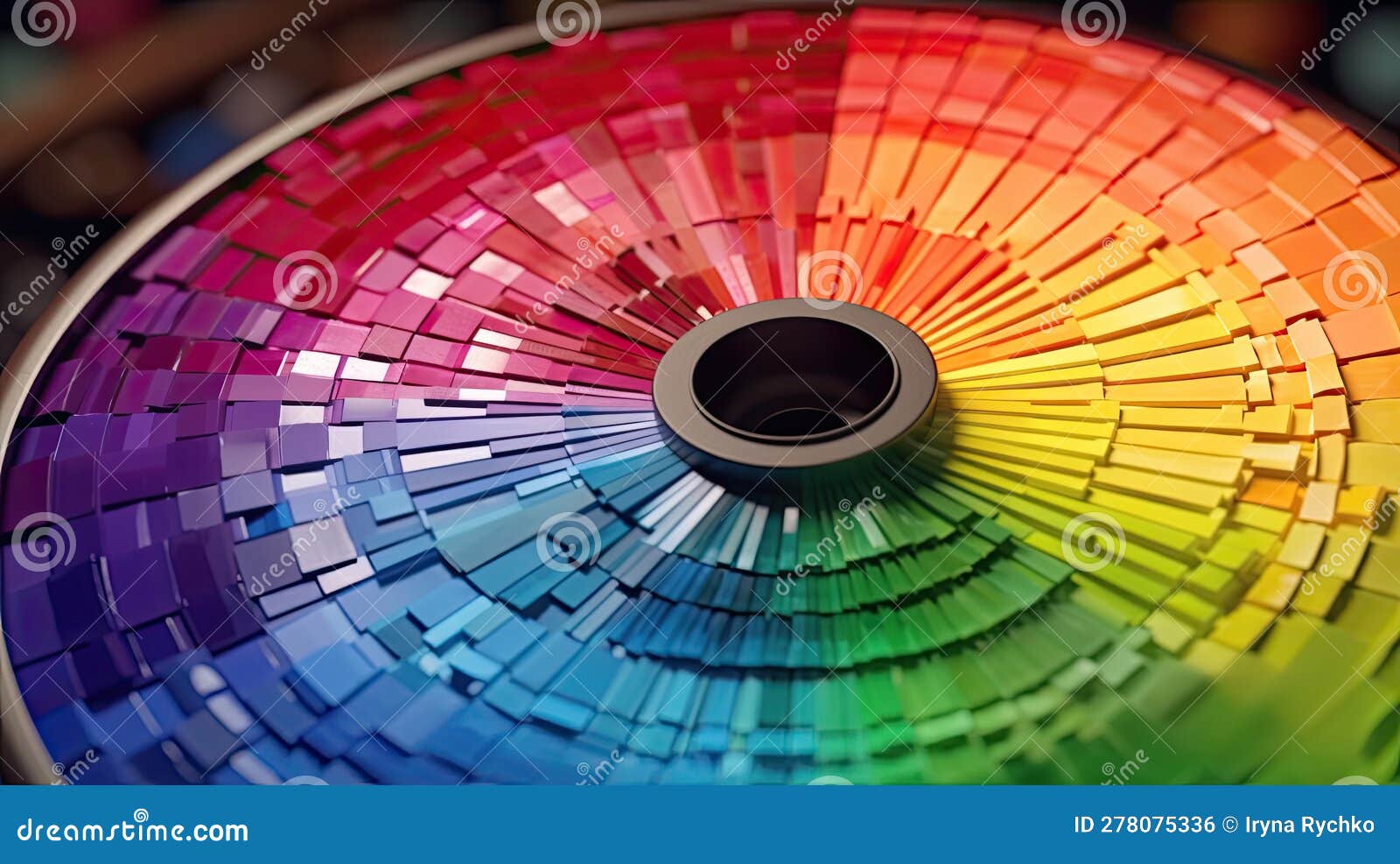 Color Wheel, Color Spectrum Swatch Samples, AI Generated Stock Photo ...