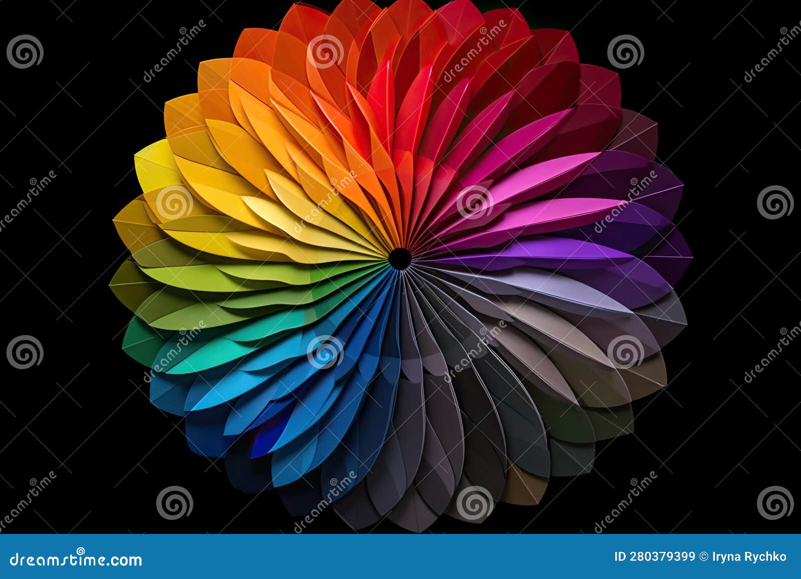 Color Wheel, Color Spectrum Swatch Samples, AI Generated Stock ...
