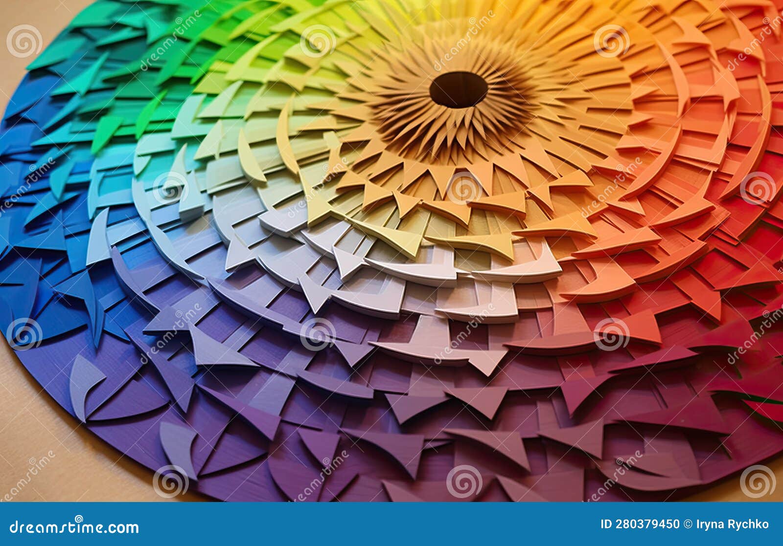 Color Wheel, Color Spectrum Swatch Samples, AI Generated Stock ...