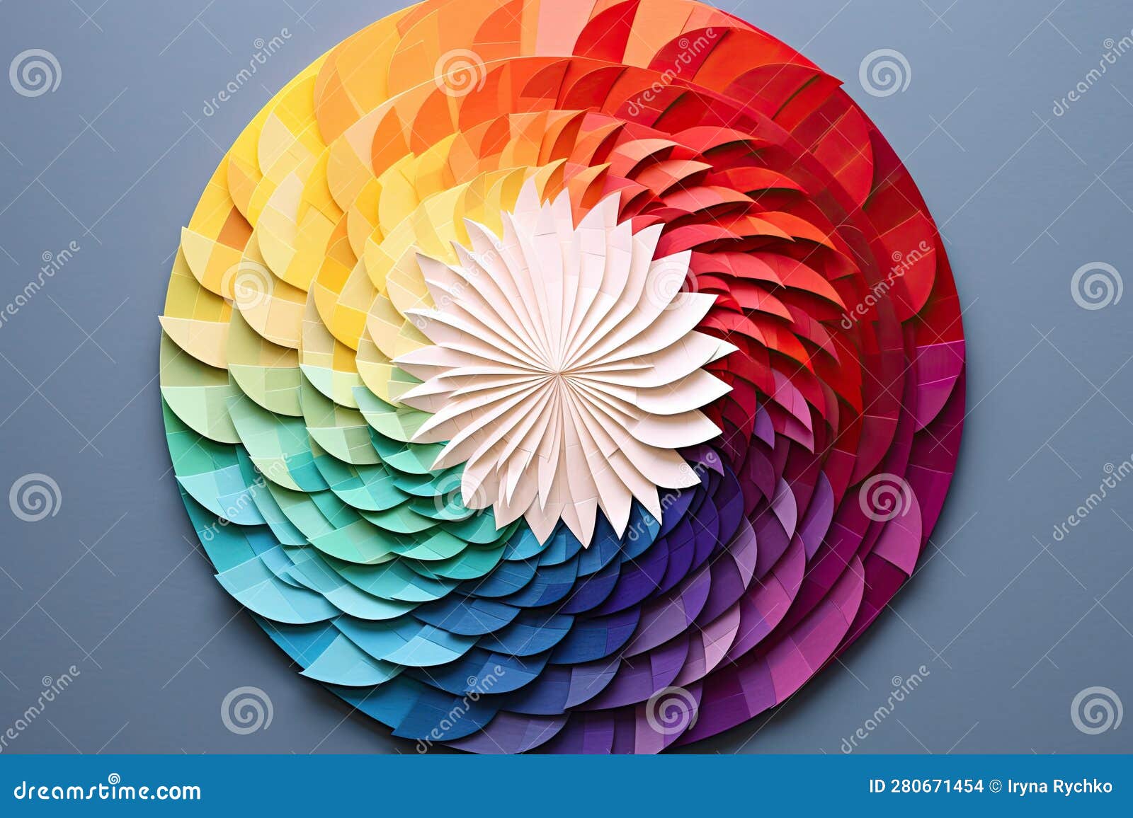 Color Wheel, Color Spectrum Swatch Samples, AI Generated Stock ...
