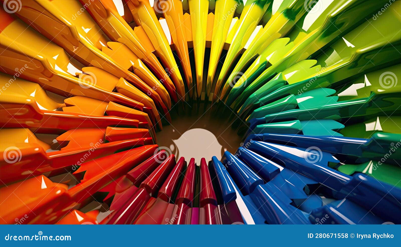 Color Wheel, Color Spectrum Swatch Samples, AI Generated Stock ...