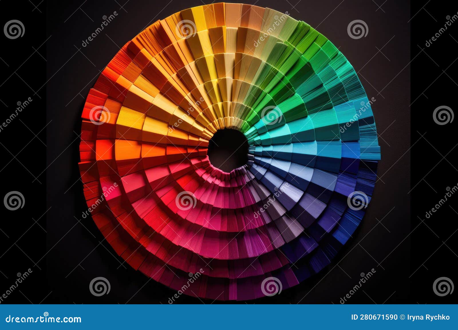 Color Wheel, Color Spectrum Swatch Samples, AI Generated Stock ...