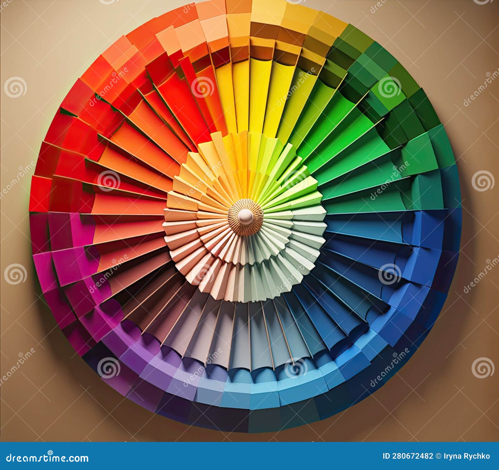 Color Wheel, Color Spectrum Swatch Samples, AI Generated Stock ...