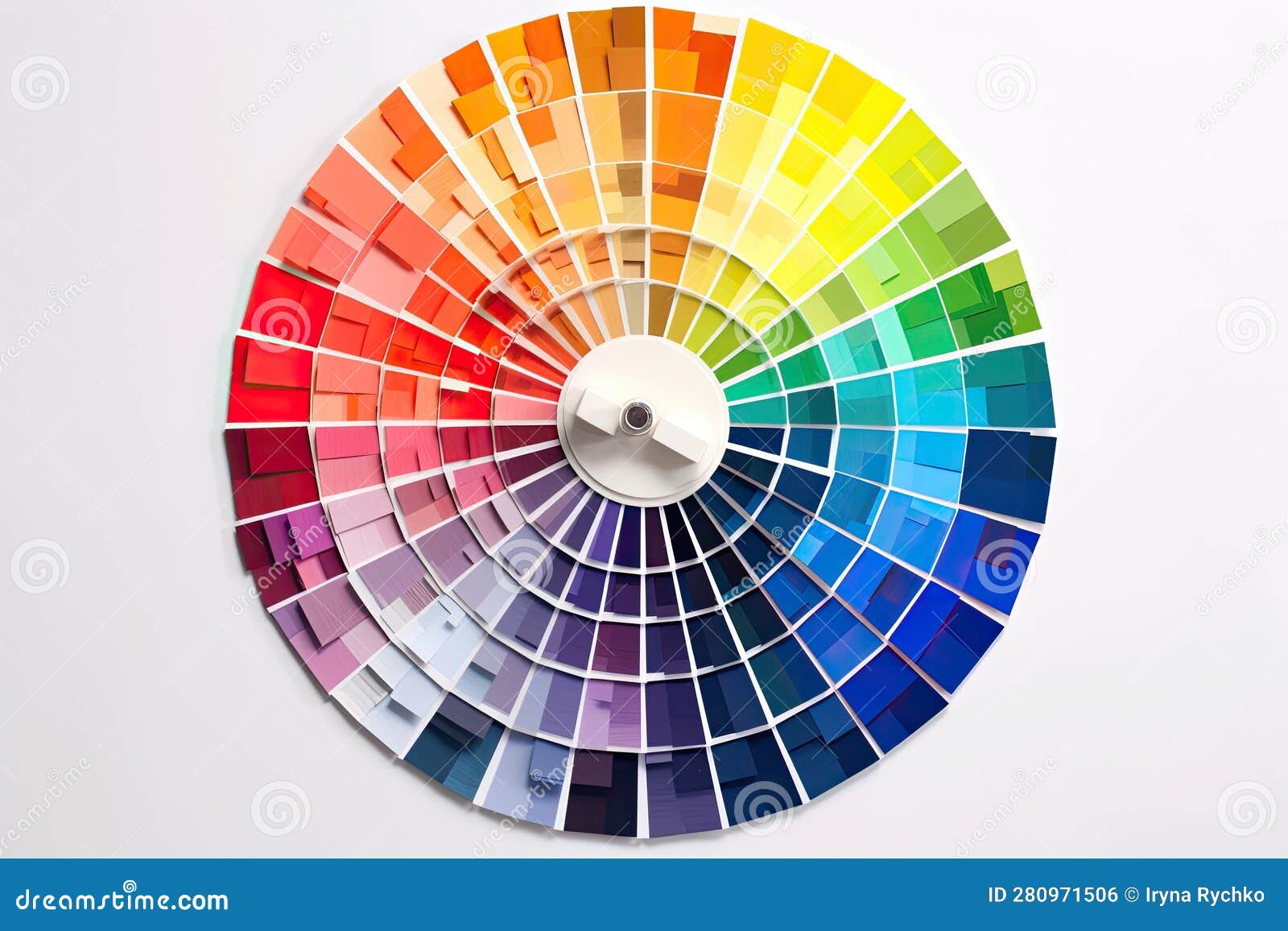 Color Wheel, Color Spectrum Swatch Samples, AI Generated Stock ...