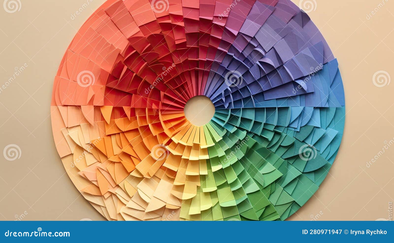 Color Wheel, Color Spectrum Swatch Samples, AI Generated Stock ...