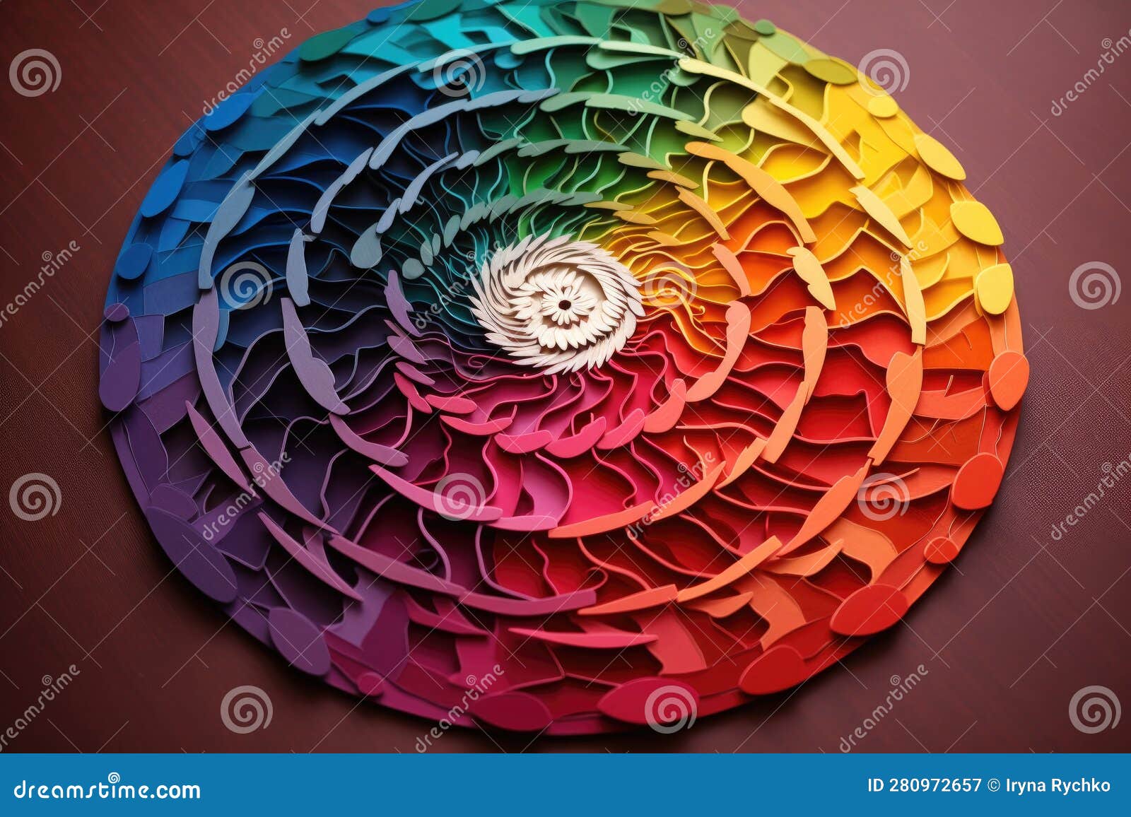 Color Wheel, Color Spectrum Swatch Samples, AI Generated Stock ...