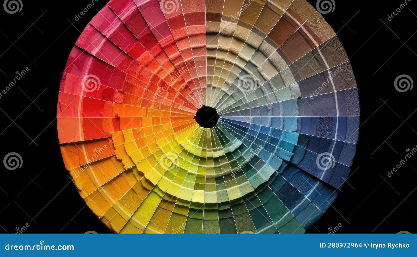Color Wheel, Color Spectrum Swatch Samples, AI Generated Stock ...