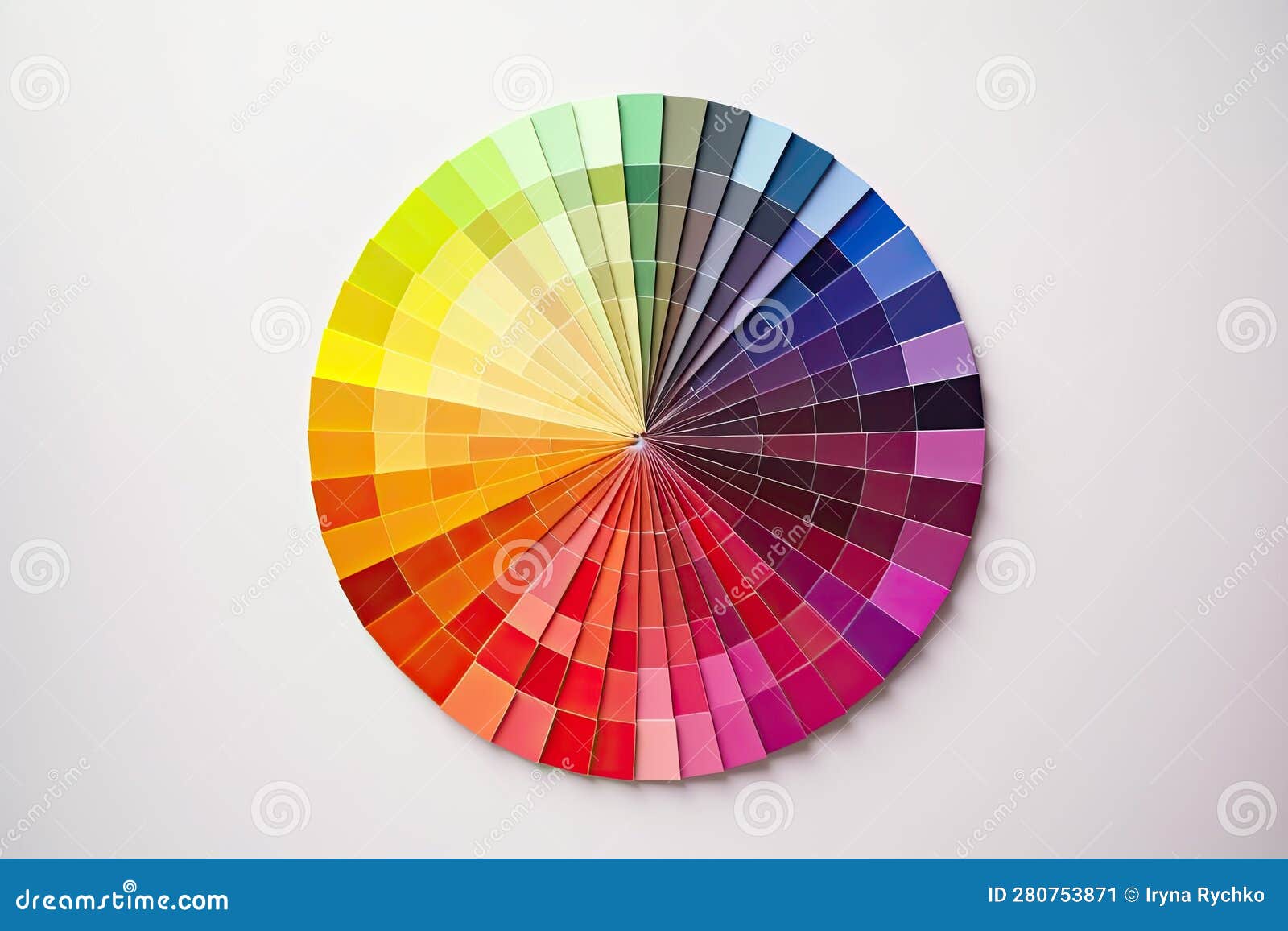 Color Wheel, Color Spectrum Swatch Samples, AI Generated Stock ...