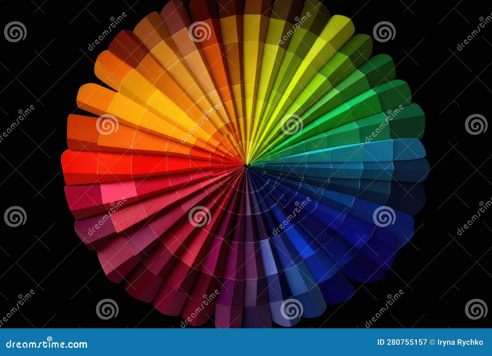 Color Wheel, Color Spectrum Swatch Samples, AI Generated Stock ...