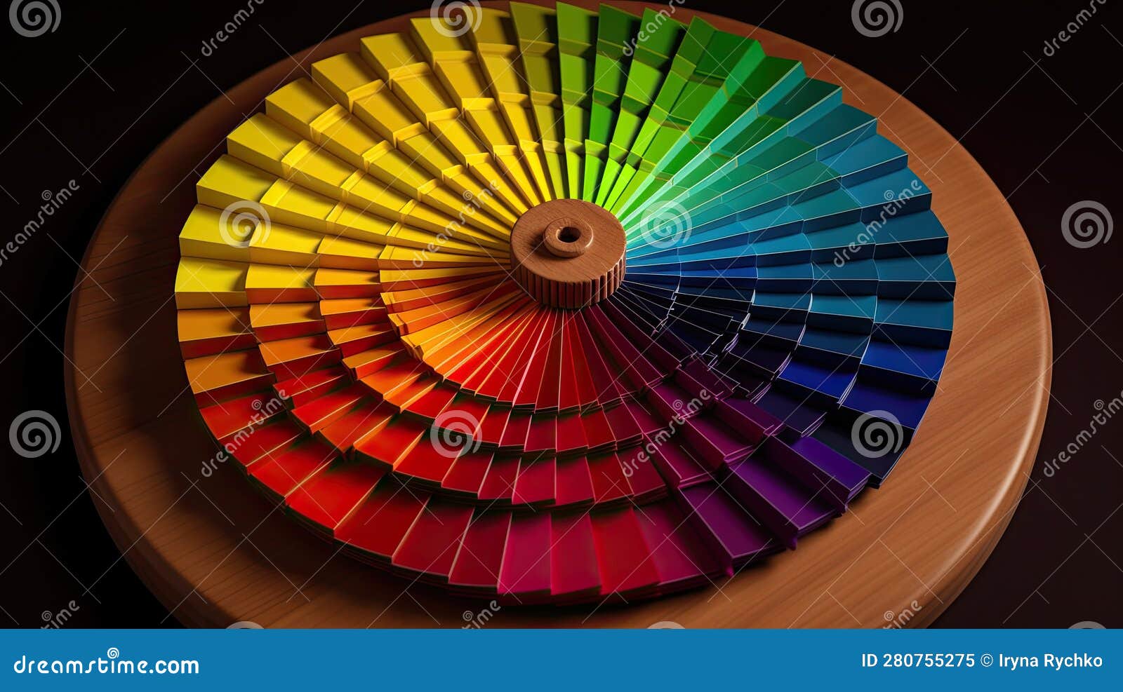 Color Wheel, Color Spectrum Swatch Samples, AI Generated Stock ...