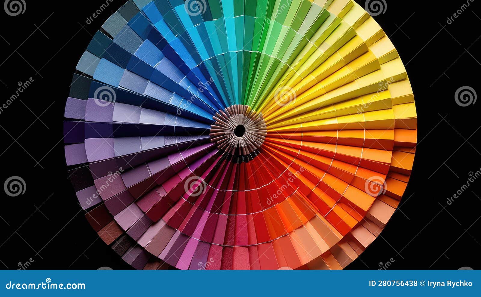 Color Wheel, Color Spectrum Swatch Samples, AI Generated Stock ...