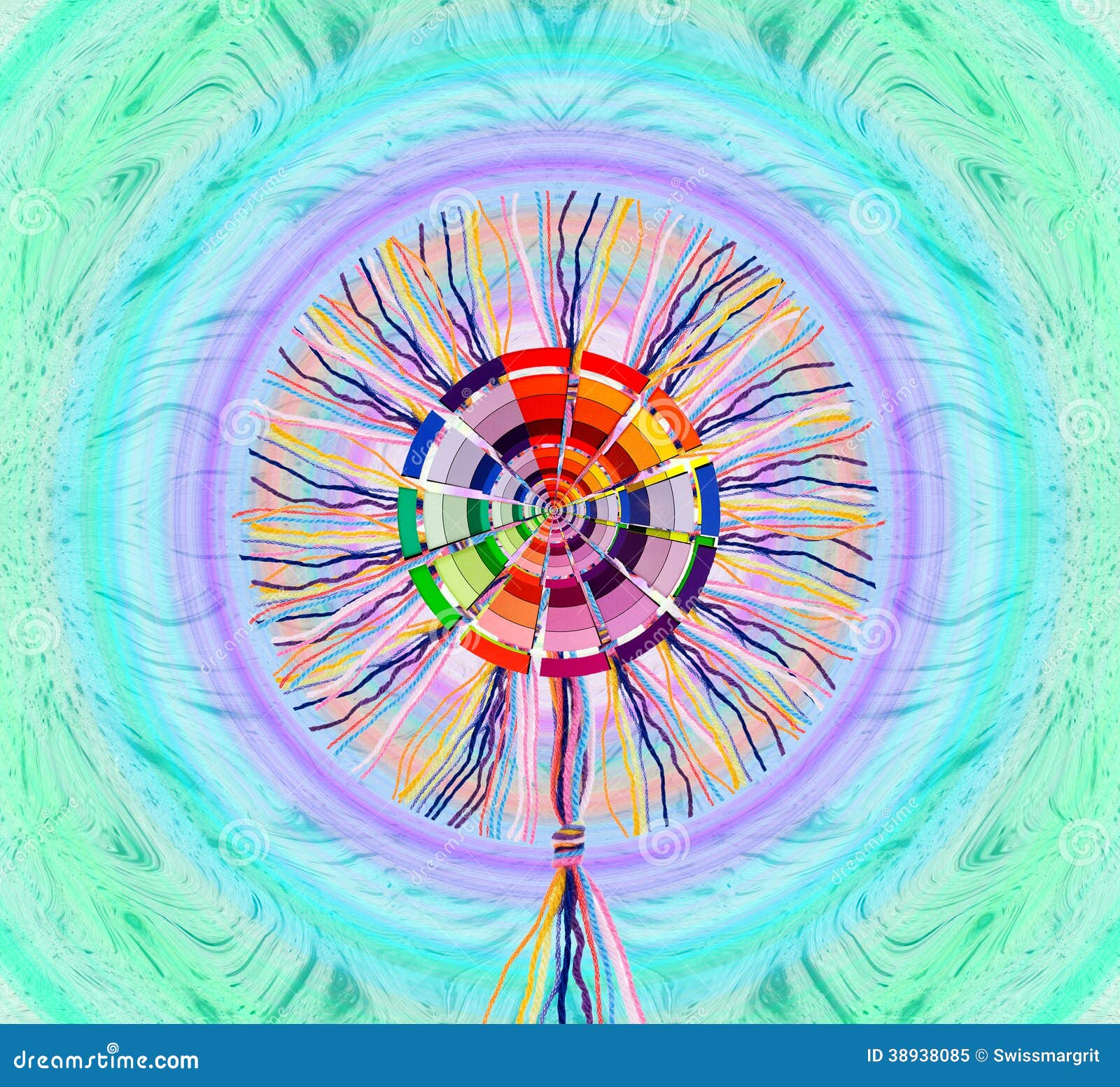 Color wheel with threads stock image. Image of arrangement - 38938085