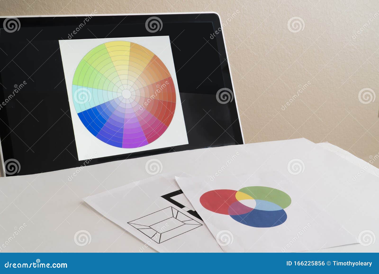 Color Wheel Used To Assist in Creating Various Designs, Architecture ...