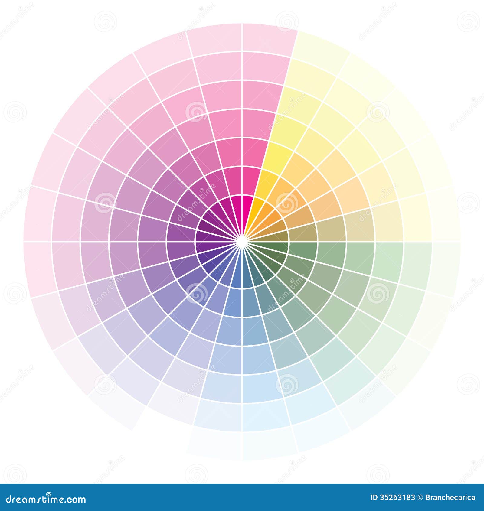 Color wheel stock vector. Illustration of sample, circle - 35263183