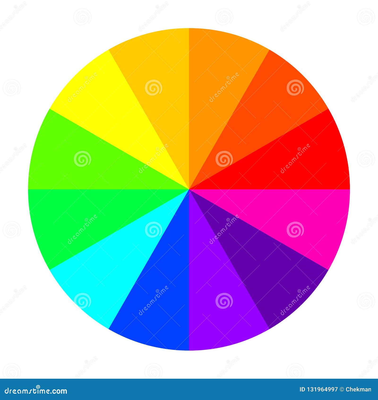Color Wheel. Vector Illustration Stock Illustration - Illustration of ...
