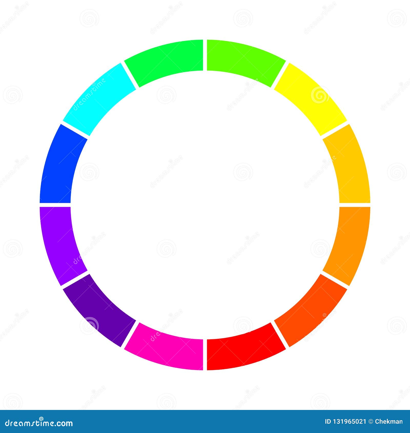 Color Wheel. Vector Illustration Stock Illustration - Illustration of ...