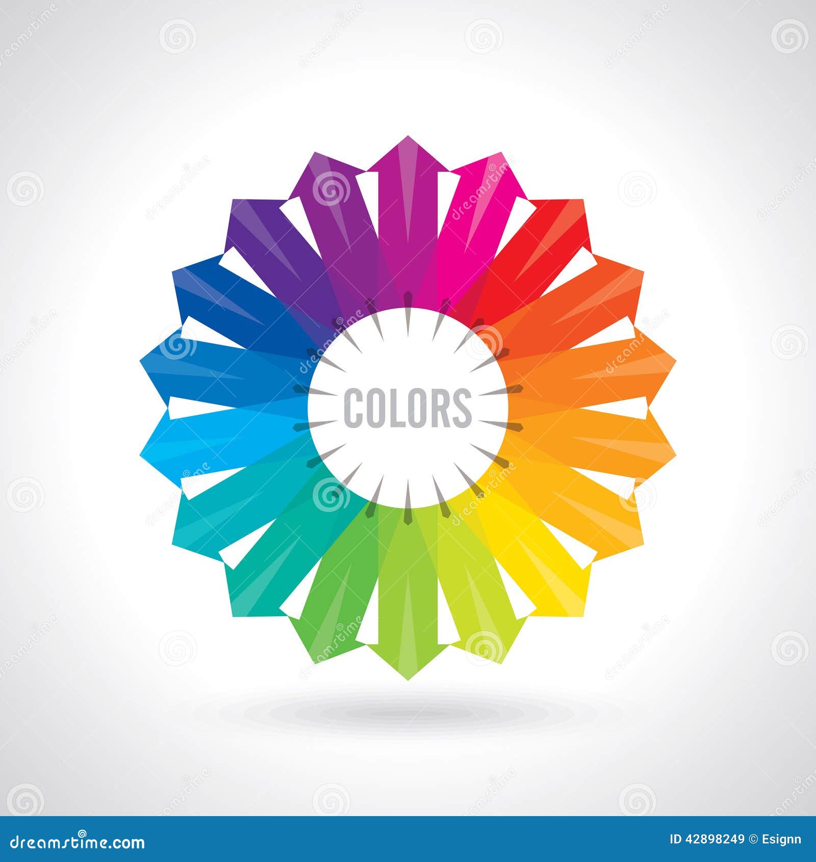 Color Wheel. Vector Illustration Guide. Stock Vector - Illustration of ...