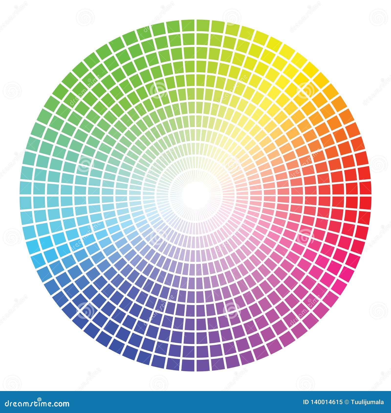 Color Wheel Vector Template Stock Vector - Illustration of guide ...