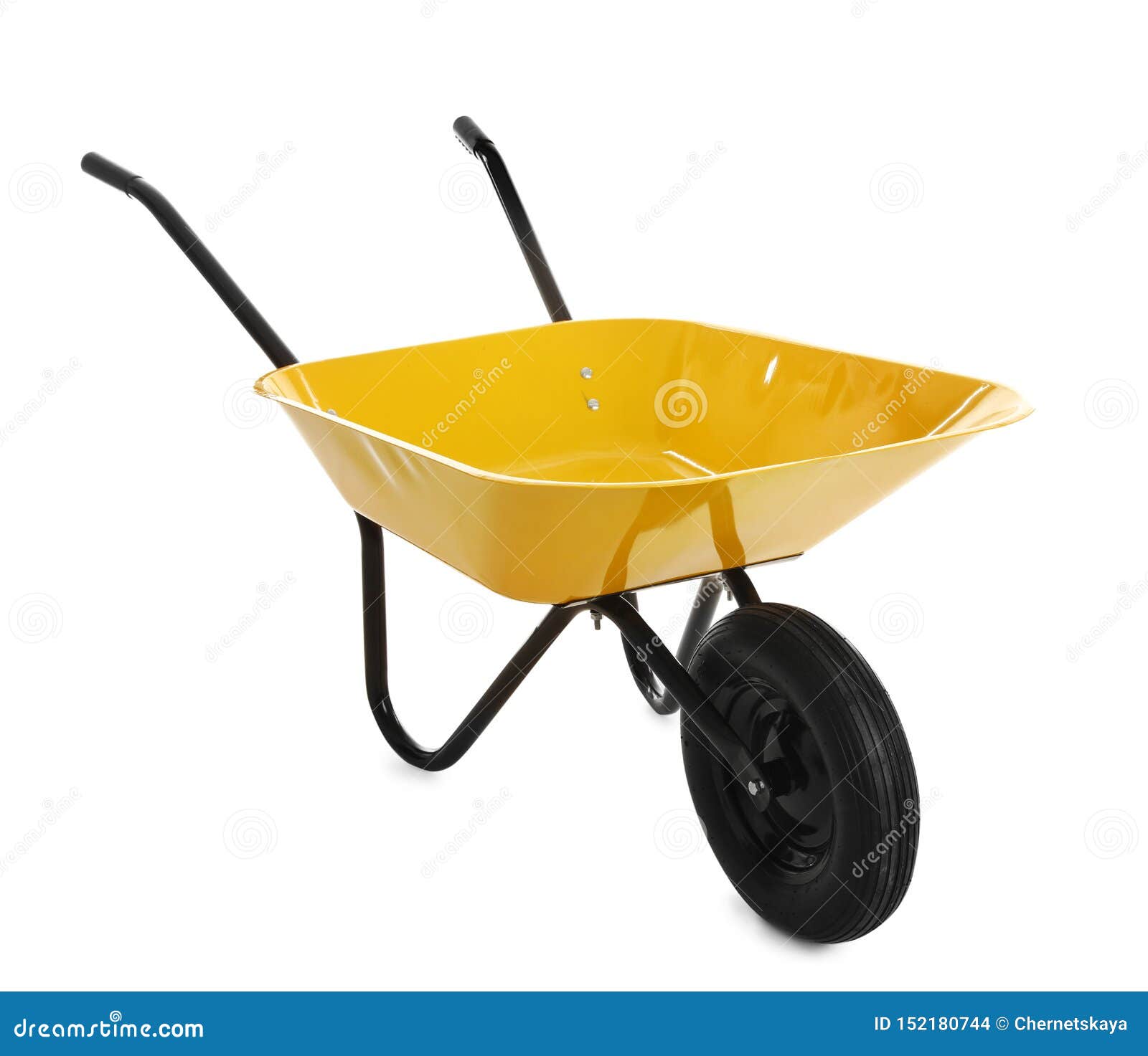 Color Wheelbarrow Isolated. Gardening Tool Stock Photo - Image of cart ...