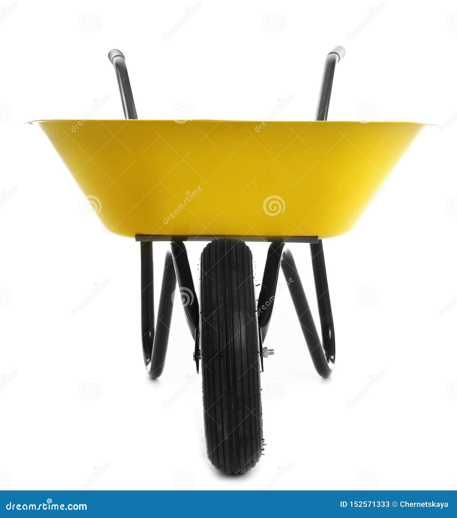 Color Wheelbarrow Isolated on White Stock Image - Image of cart ...
