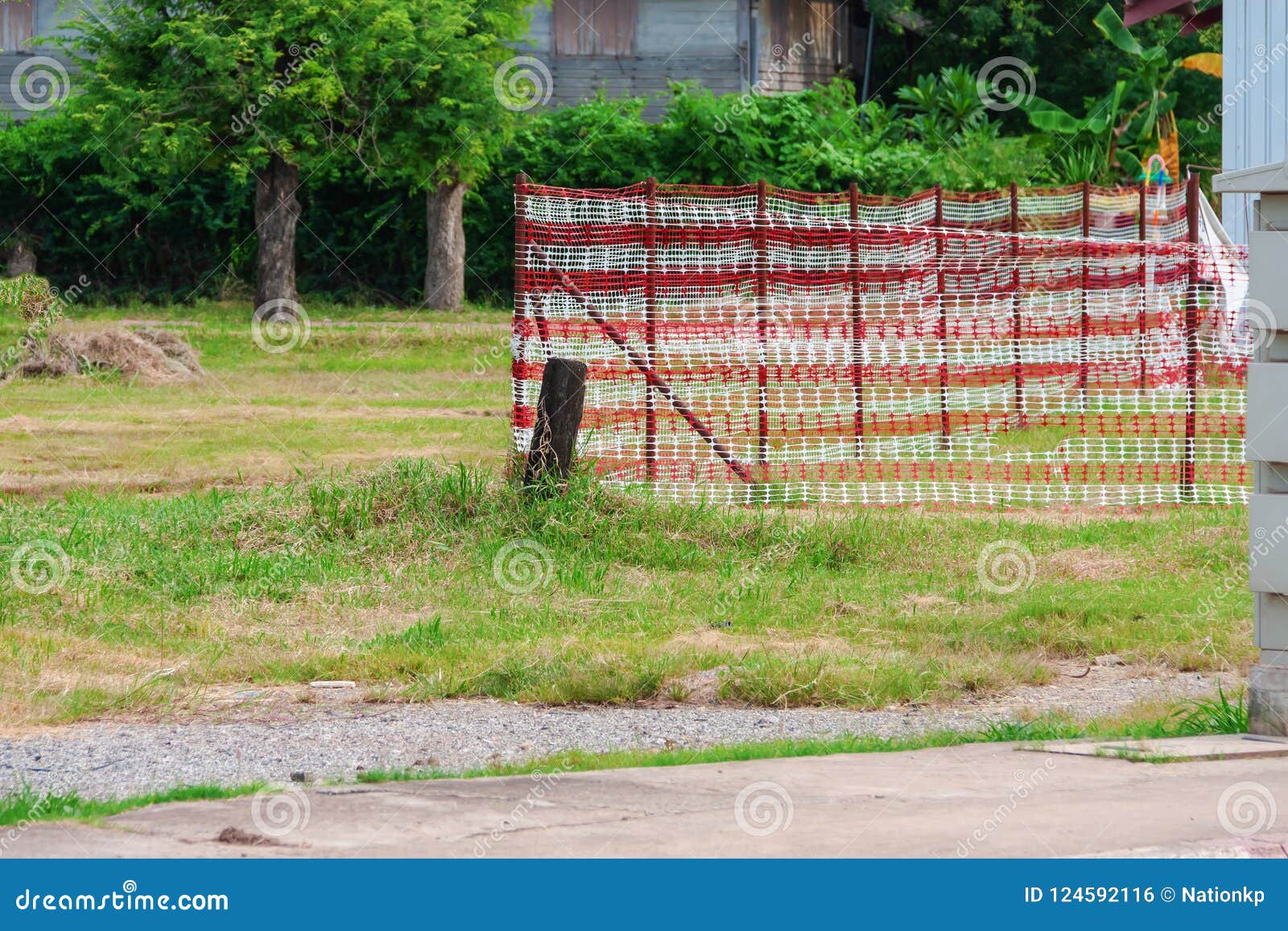 Color white and red net stock photo. Image of fence - 124592116