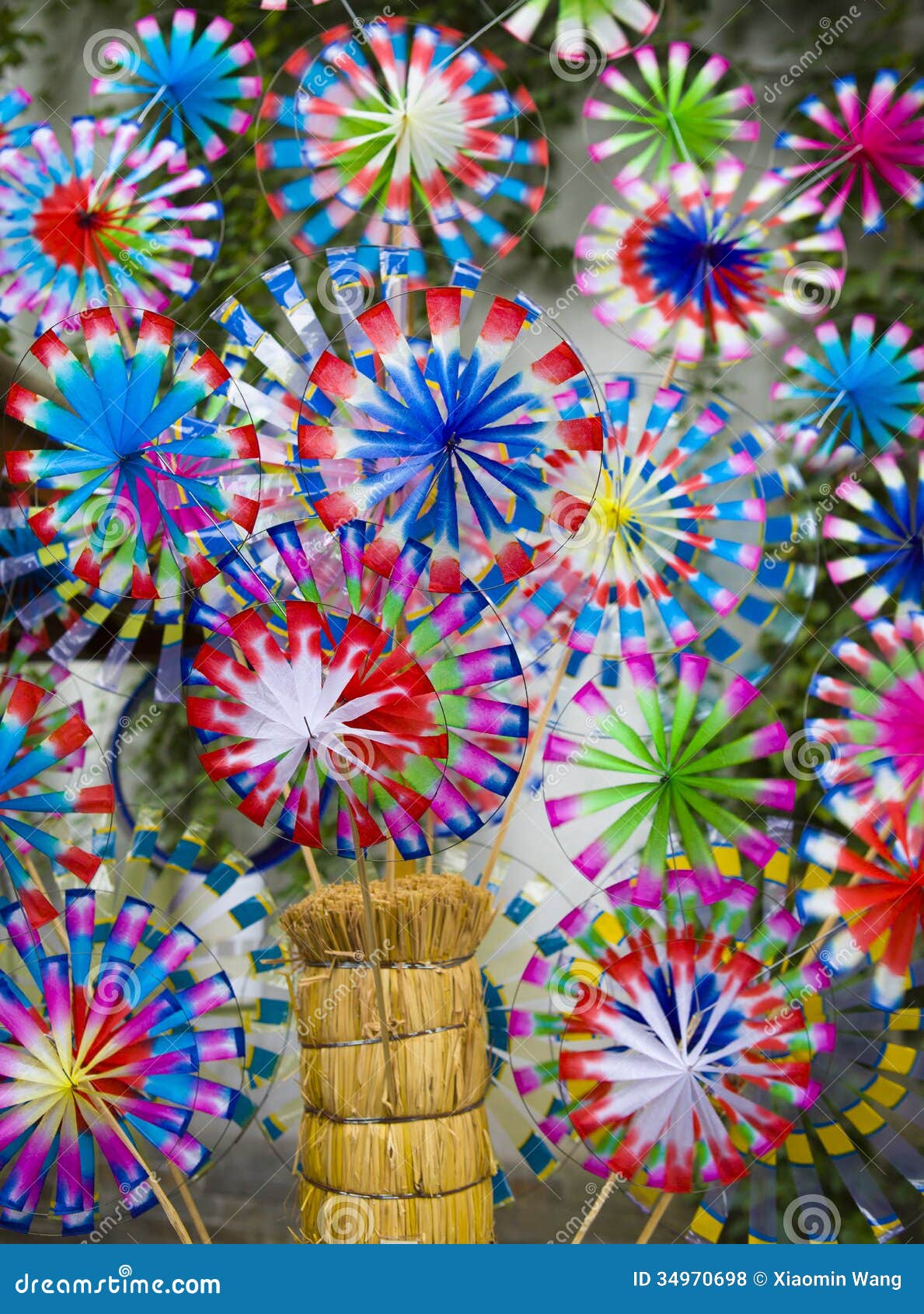 Color windmill stock photo. Image of pinwheel, green - 34970698