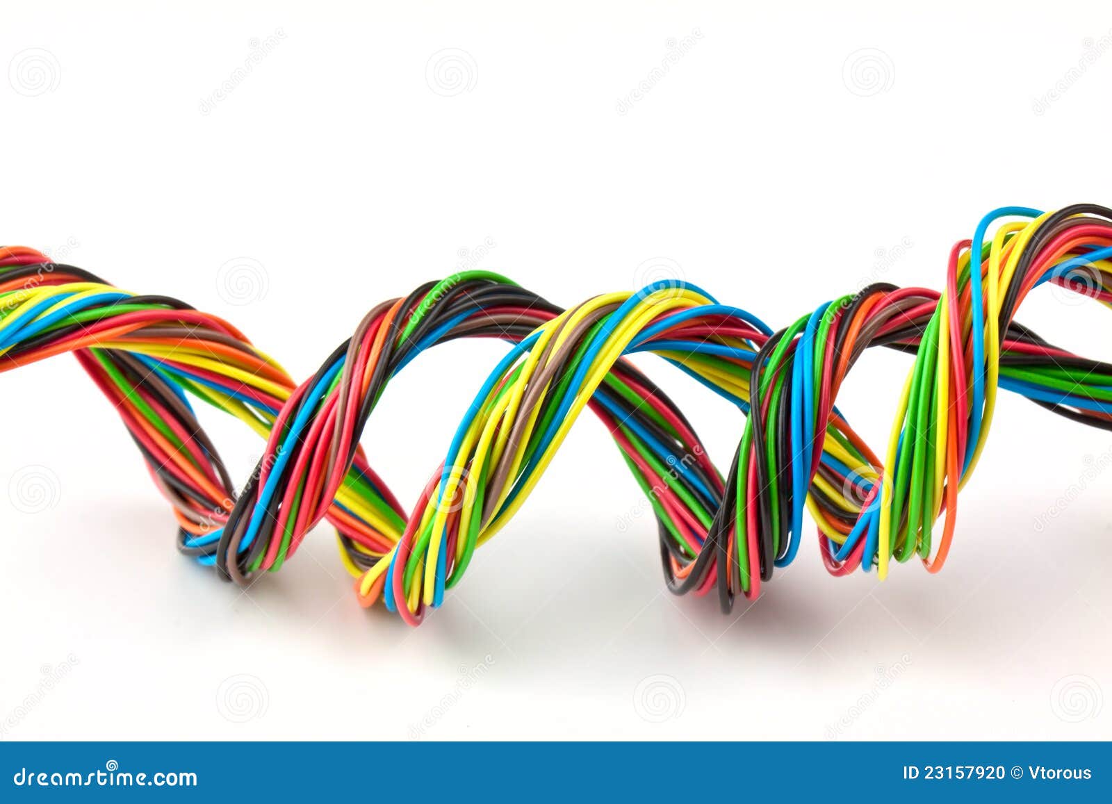 Color wire stock photo. Image of network, vertical, white - 23157920