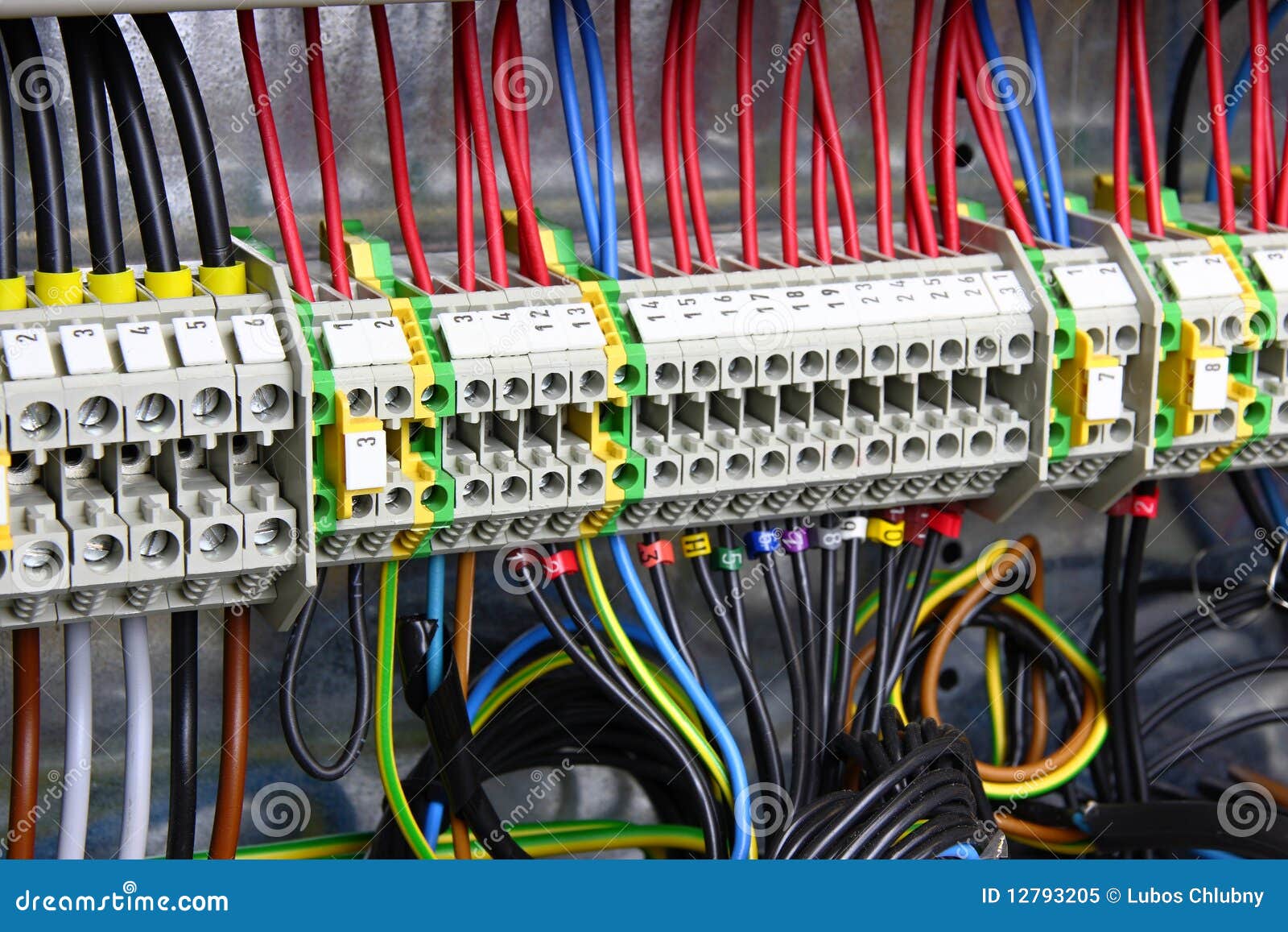 Color wires stock image. Image of communication, engineer - 12793205