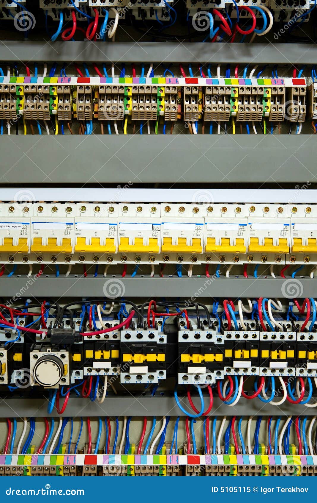 Color wires in a box stock image. Image of electronics - 5105115