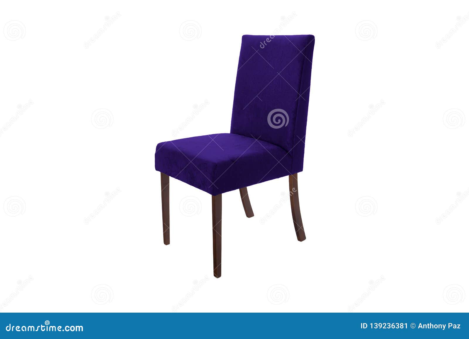 Color Wood Chair. Object Isolated of Background Stock Image - Image of ...