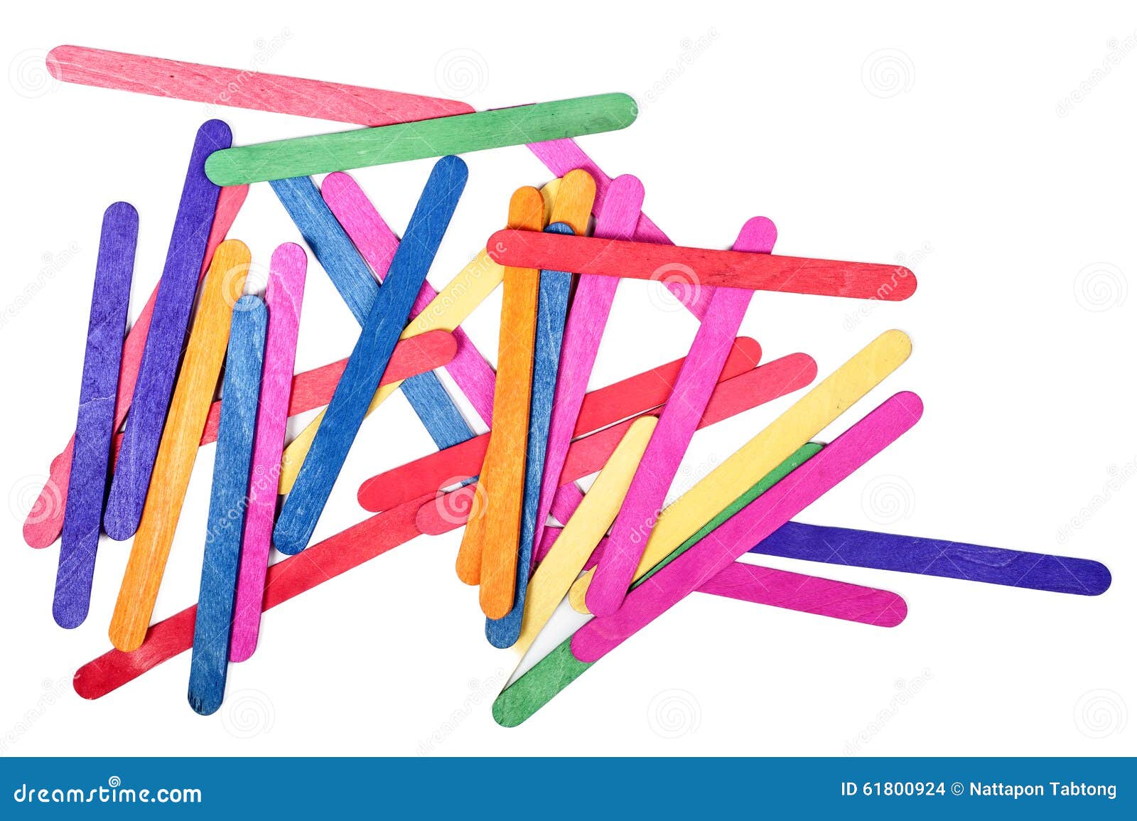 Color Wood Ice-cream Stick Art and Abstract Background Stock Photo ...