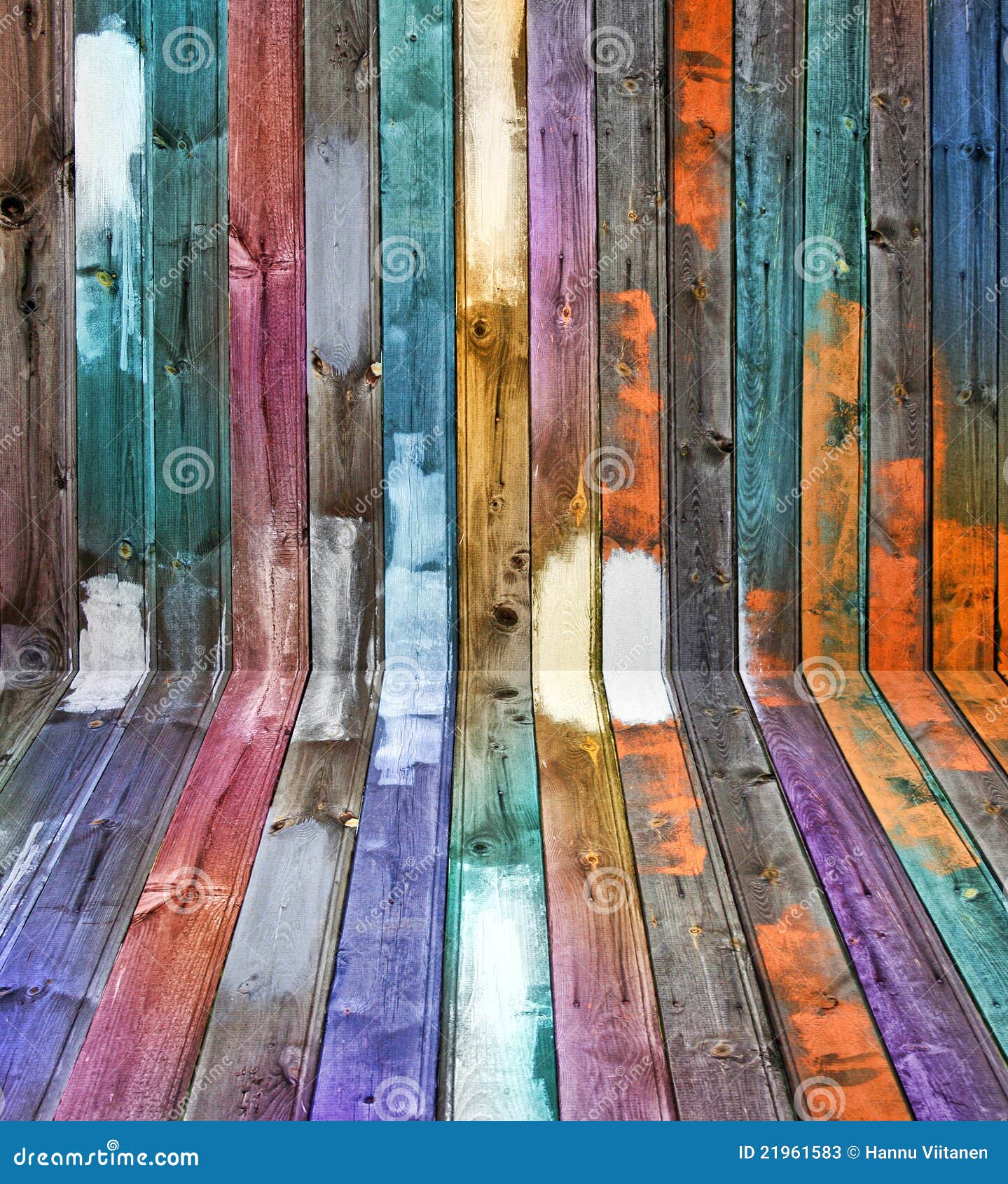 Color Wood Panels Perspective Stock Image - Image of retro, panel: 21961583